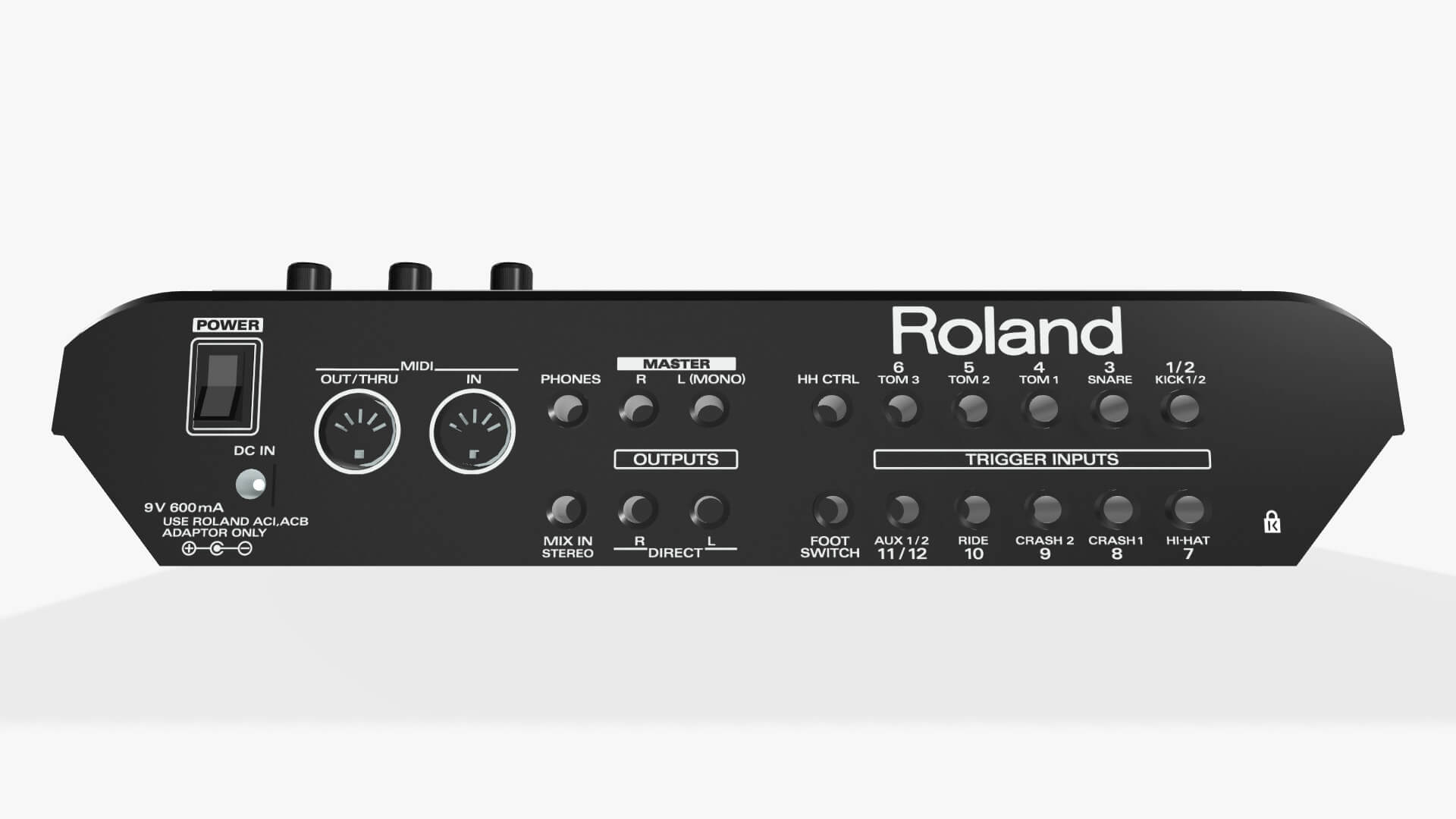 Roland TD8 V-Drums Electronic Drum Module 3D Model by SpiritSwitchboard