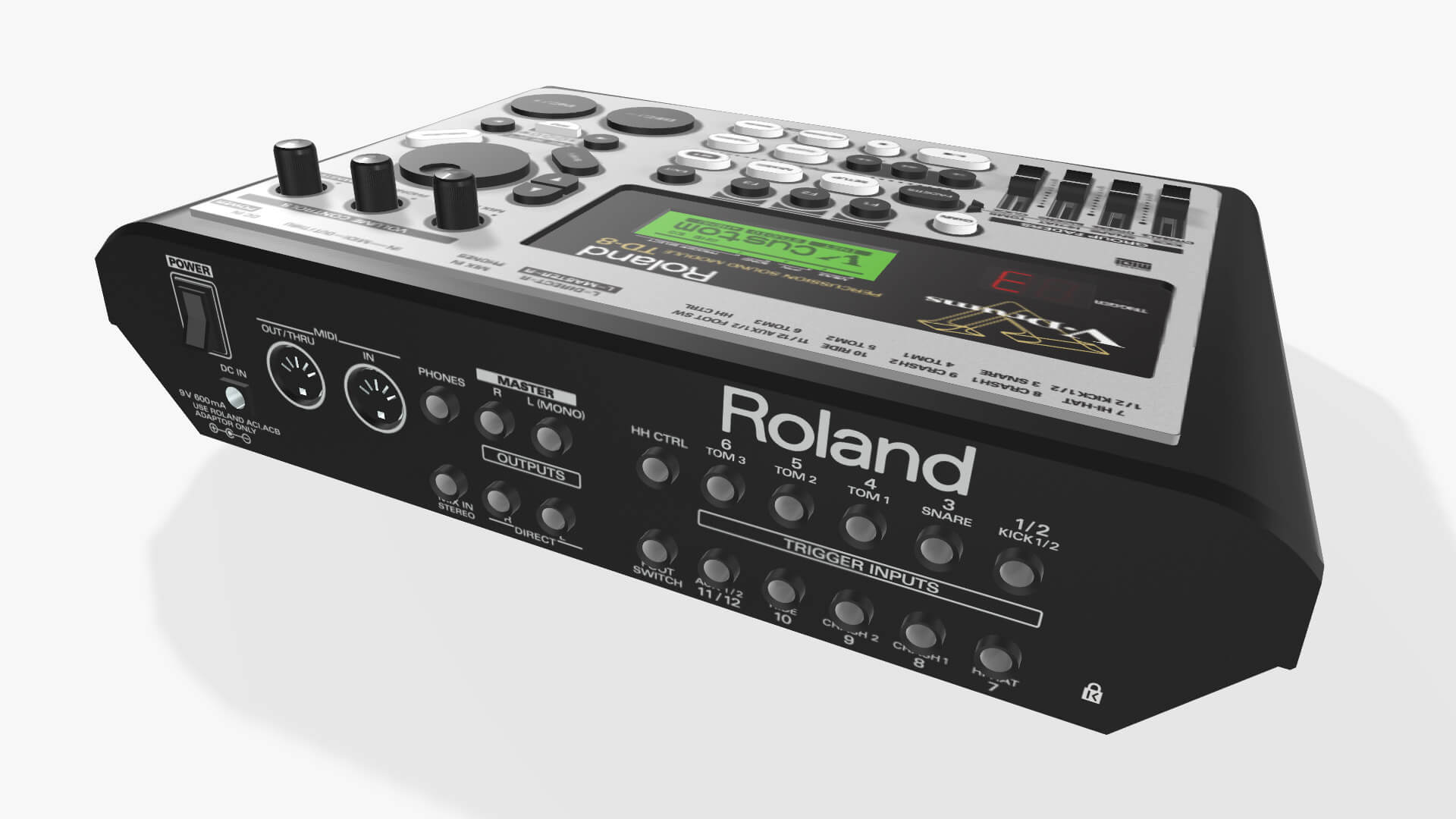 Roland TD8 V-Drums Electronic Drum Module 3D Model by SpiritSwitchboard