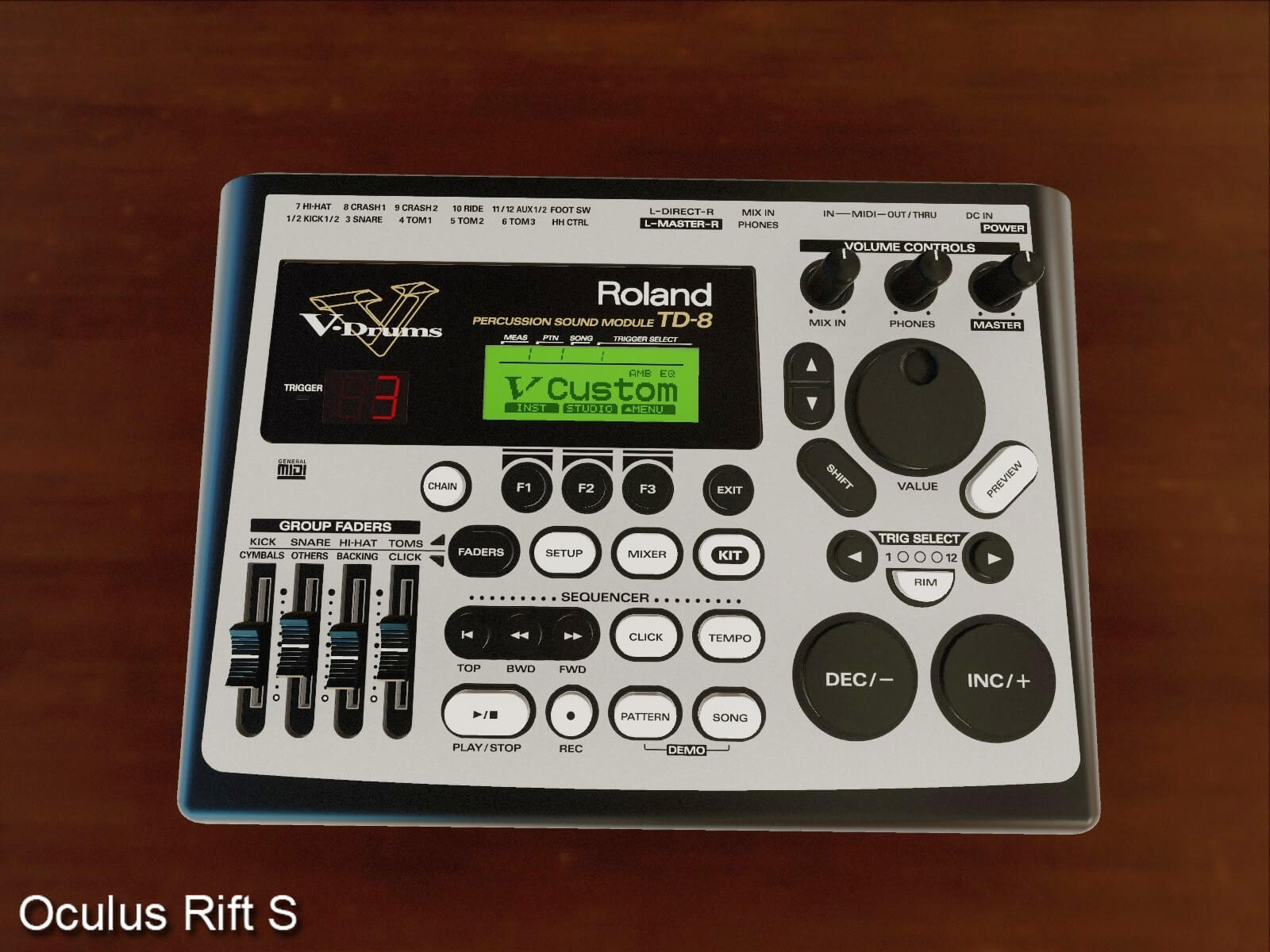 Roland TD8 V-Drums Electronic Drum Module 3D Model by SpiritSwitchboard