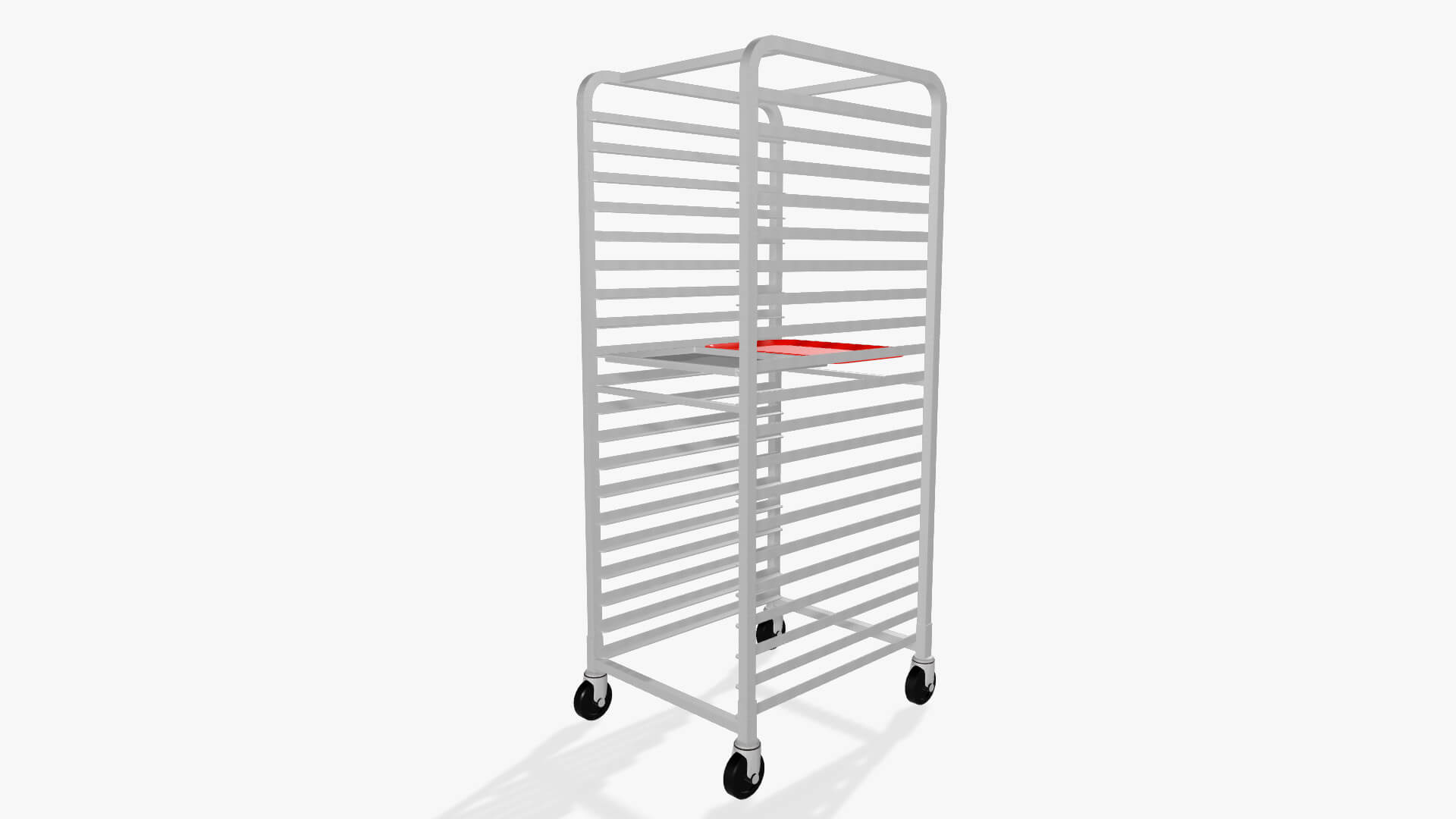 Sheet Tray Rack With Trays - 3D Model by SpiritSwitchboard