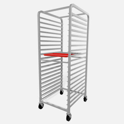 Sheet Tray Rack With Trays - 3D Model by SpiritSwitchboard