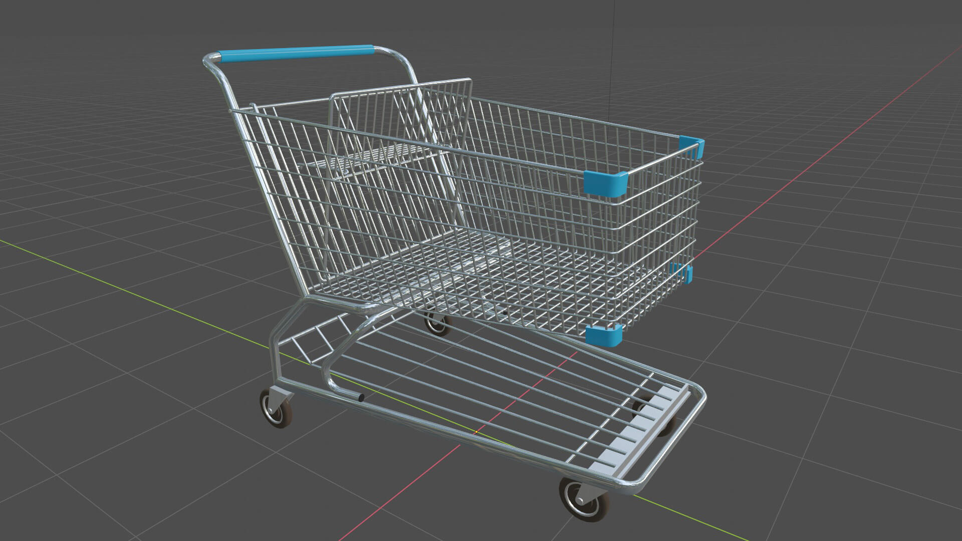Shopping Cart - 3D Model by SpiritSwitchboard