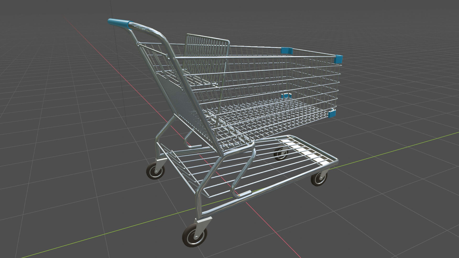 Shopping Cart - 3D Model by SpiritSwitchboard