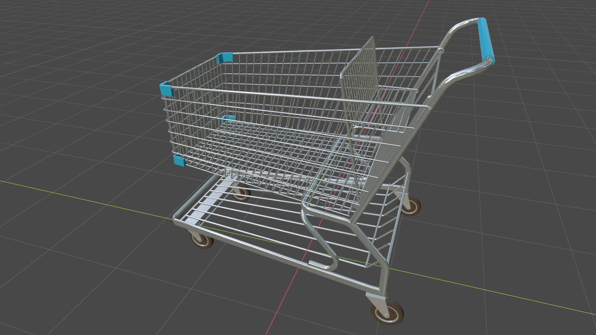 Shopping Cart - 3D Model by SpiritSwitchboard