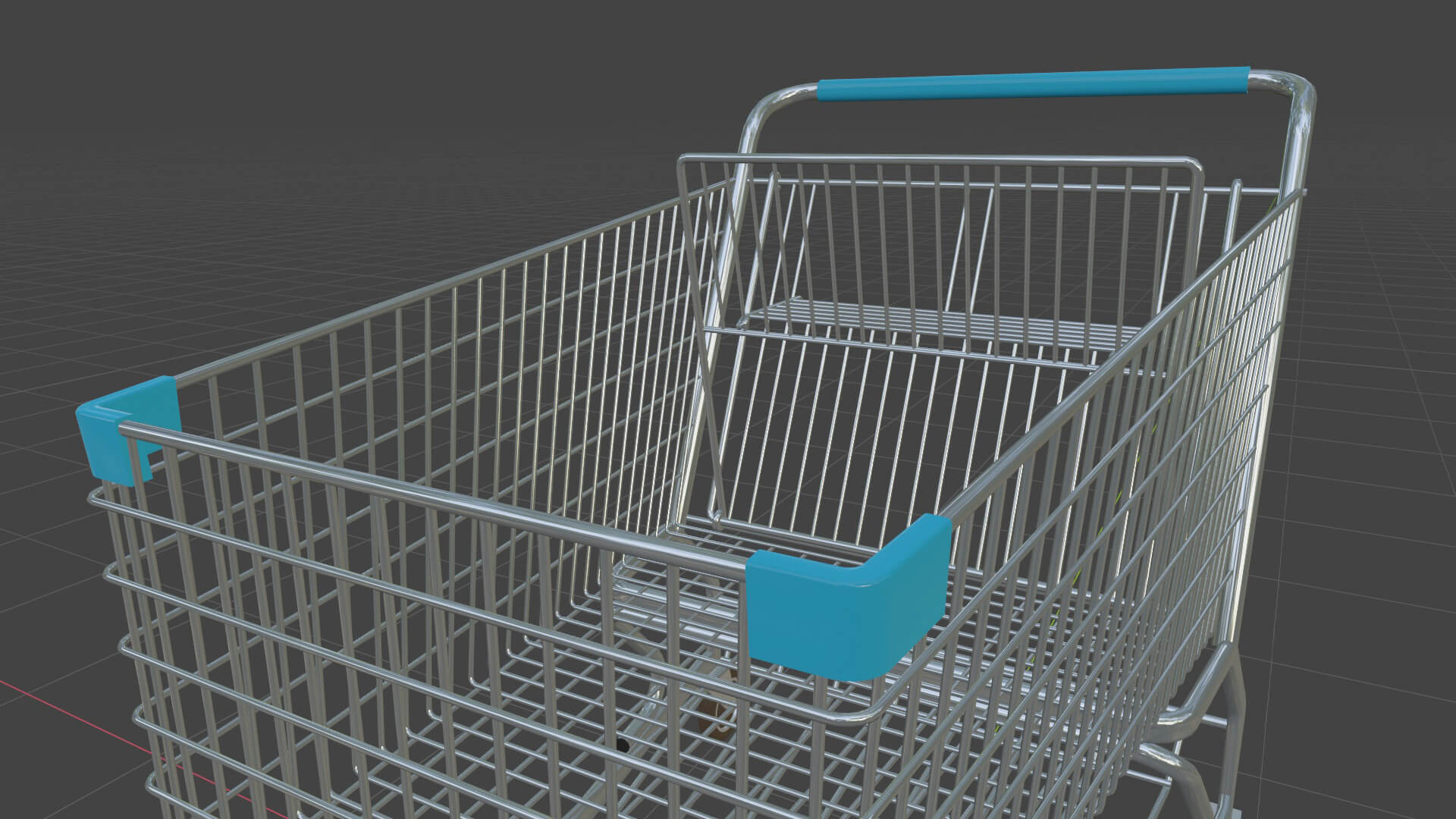 Shopping Cart - 3D Model by SpiritSwitchboard