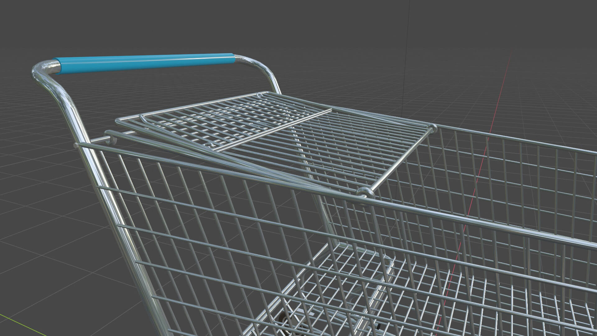 Shopping Cart - 3D Model by SpiritSwitchboard