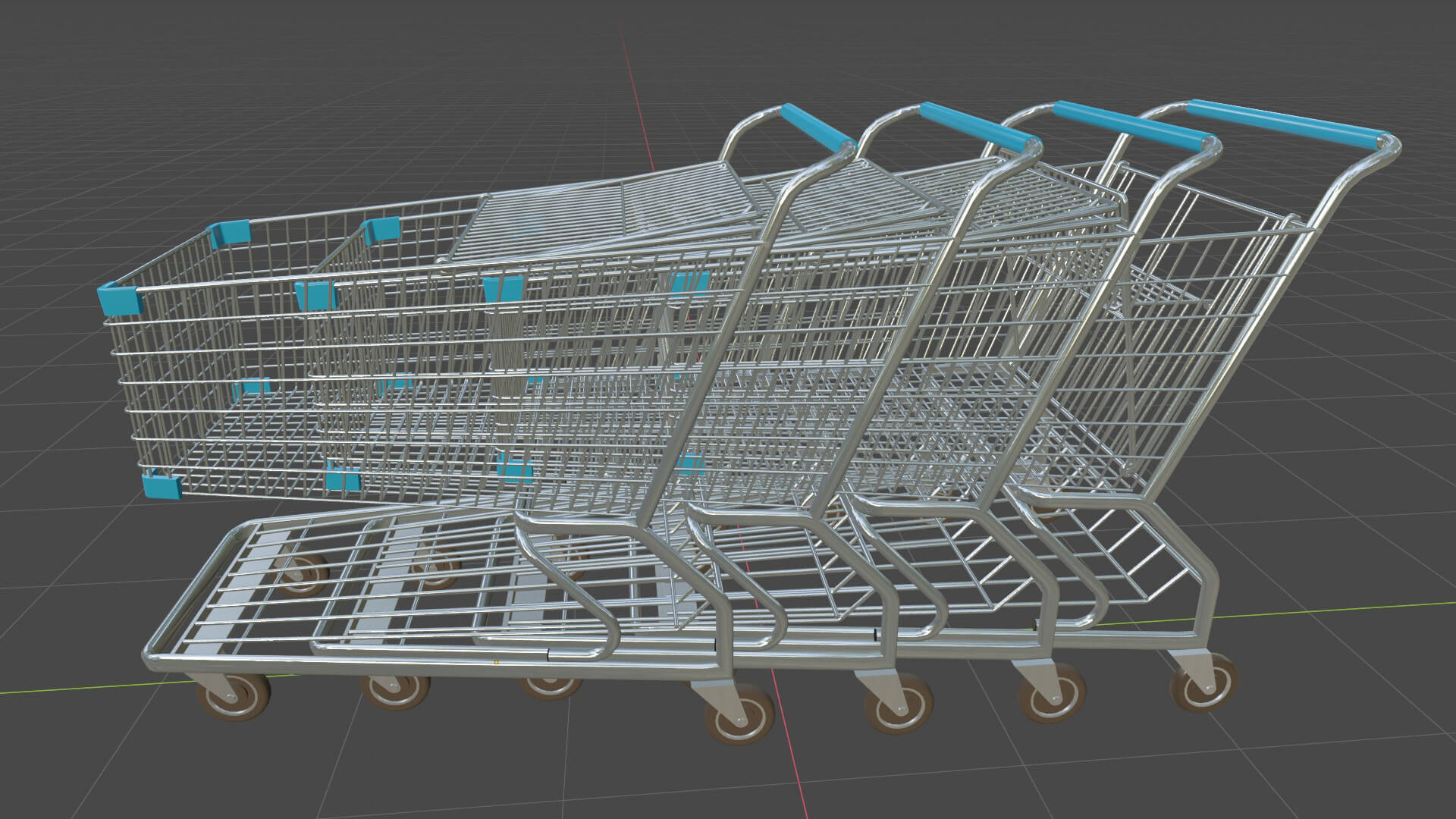 Shopping Cart - 3D Model by SpiritSwitchboard