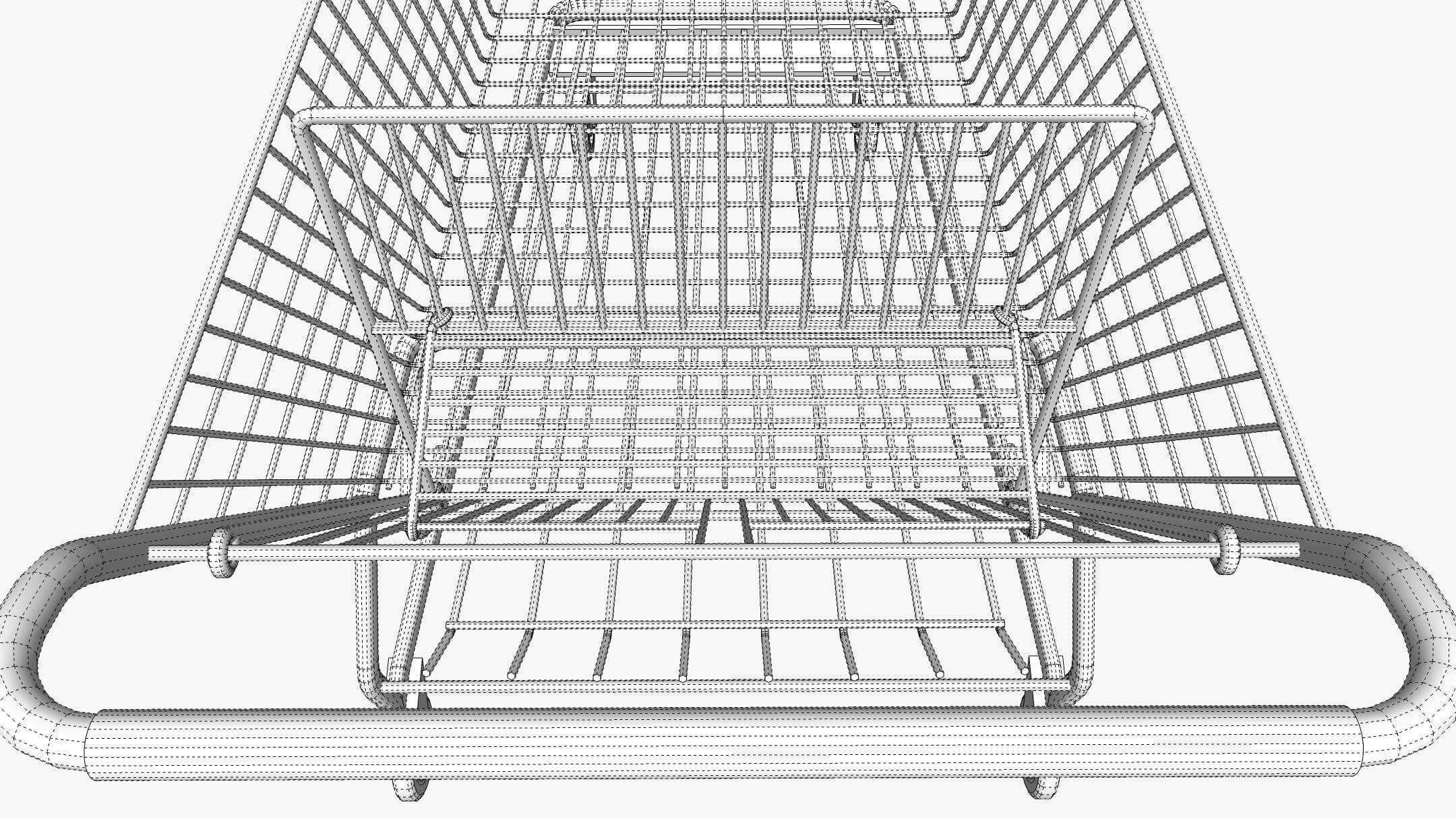 Shopping Cart - 3D Model by SpiritSwitchboard