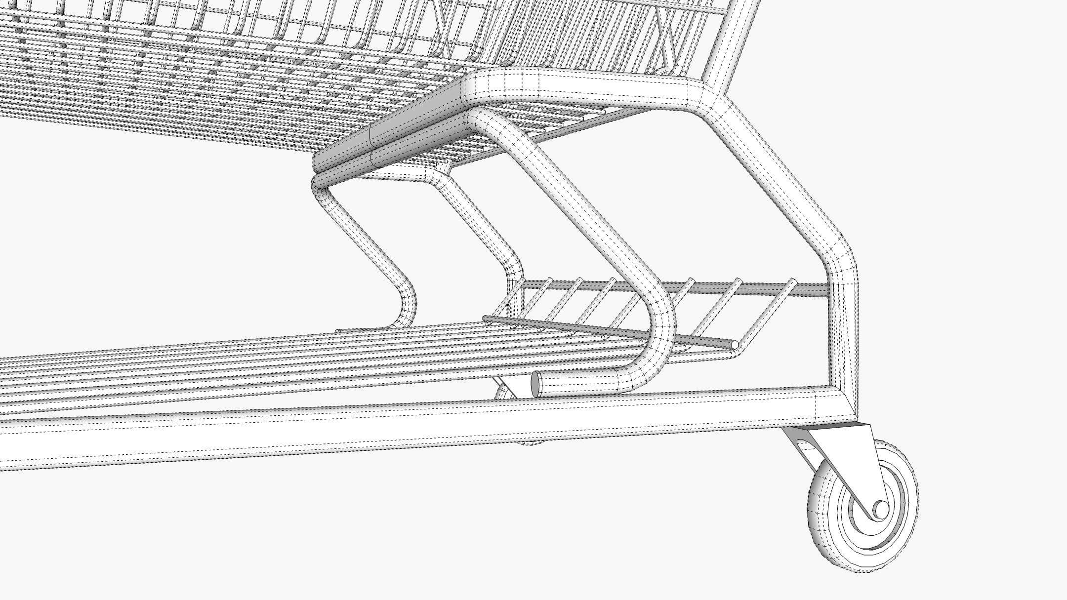 Shopping Cart - 3D Model by SpiritSwitchboard