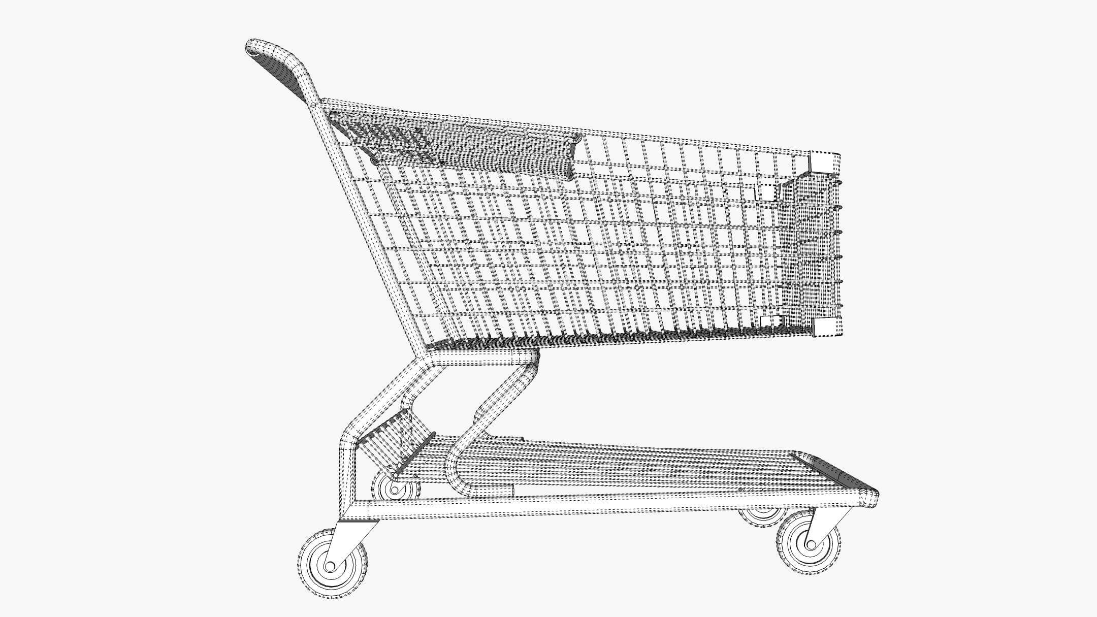 Shopping Cart - 3D Model by SpiritSwitchboard