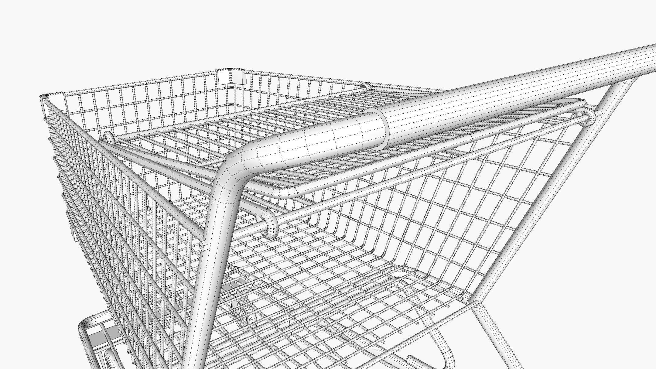 Shopping Cart - 3D Model by SpiritSwitchboard