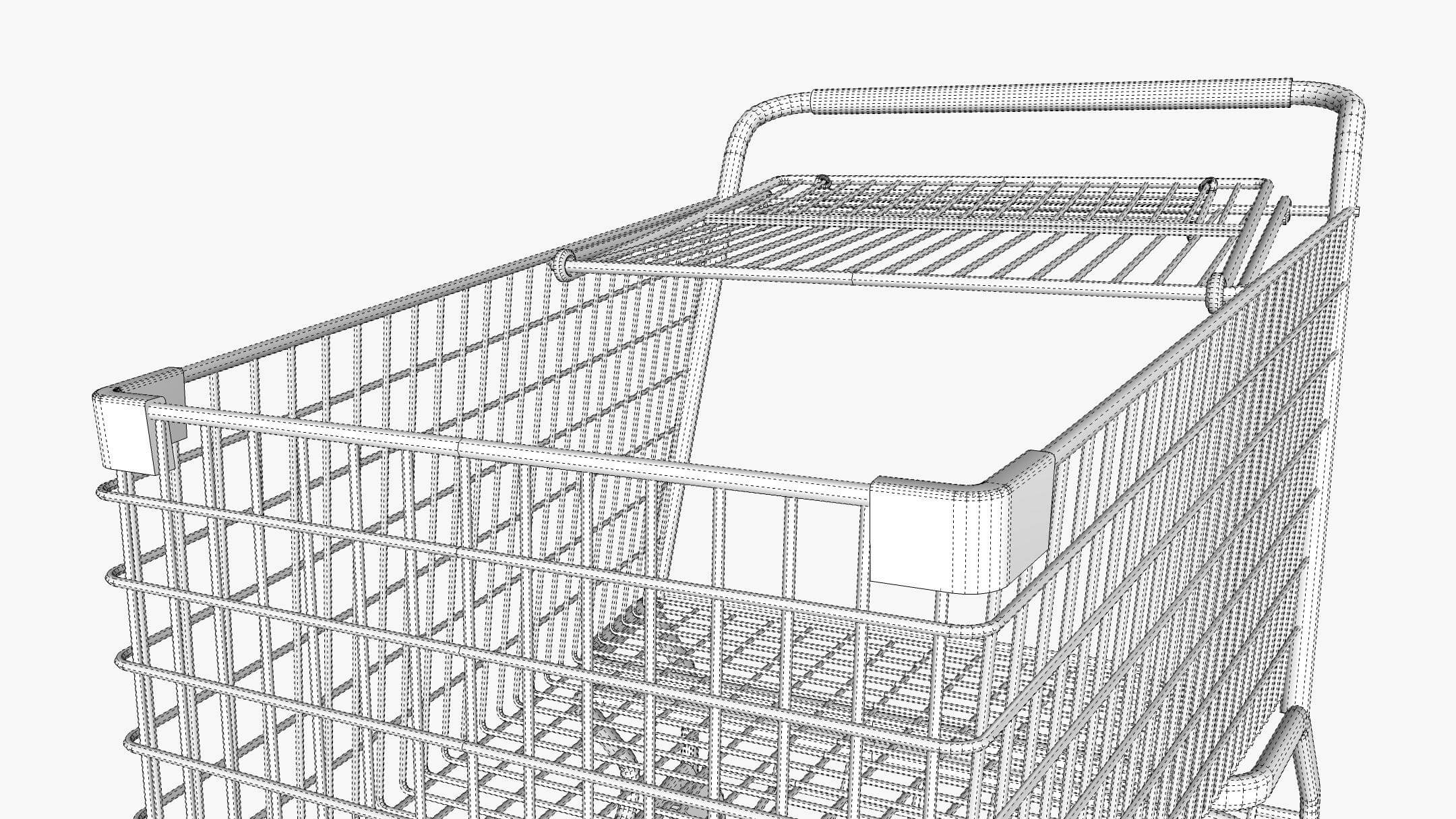 Shopping Cart - 3D Model by SpiritSwitchboard
