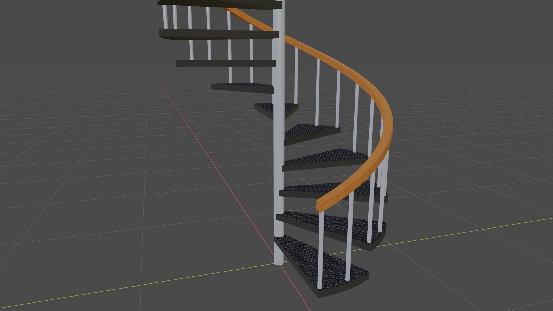 Spiral Staircase - 3D Model by SpiritSwitchboard