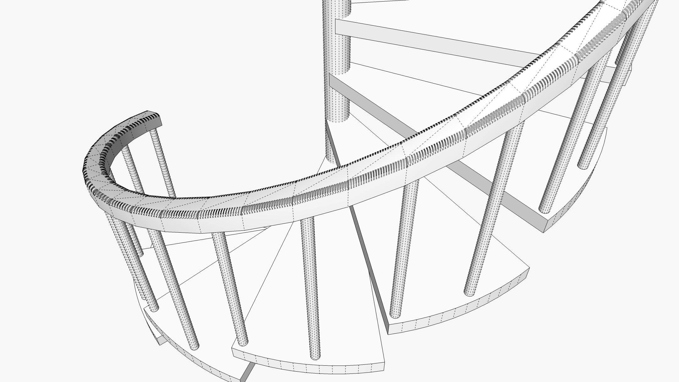 Spiral Staircase - 3D Model by SpiritSwitchboard