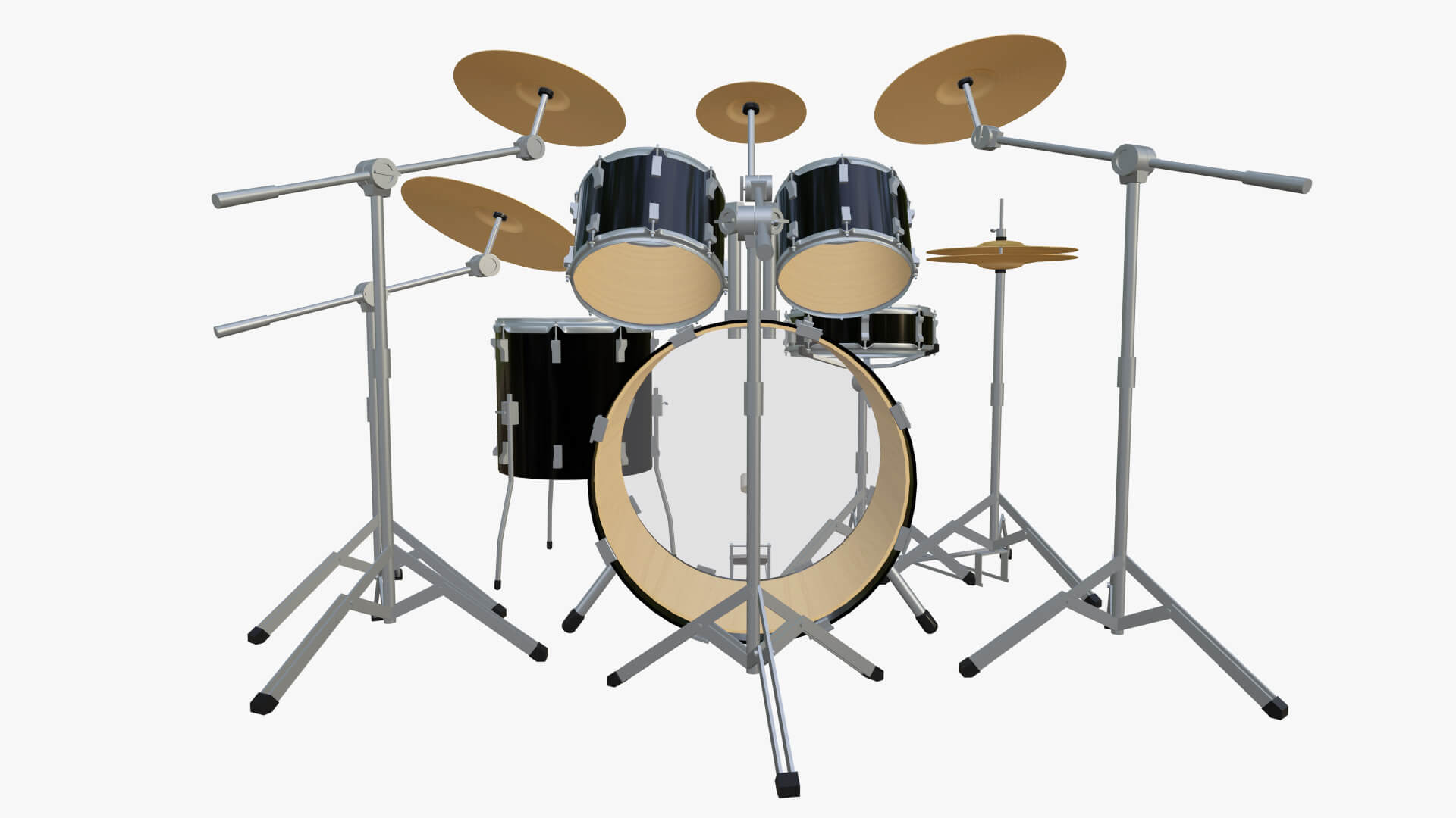 Standard Drum Kit 3d Model By Spiritswitchboard 5429