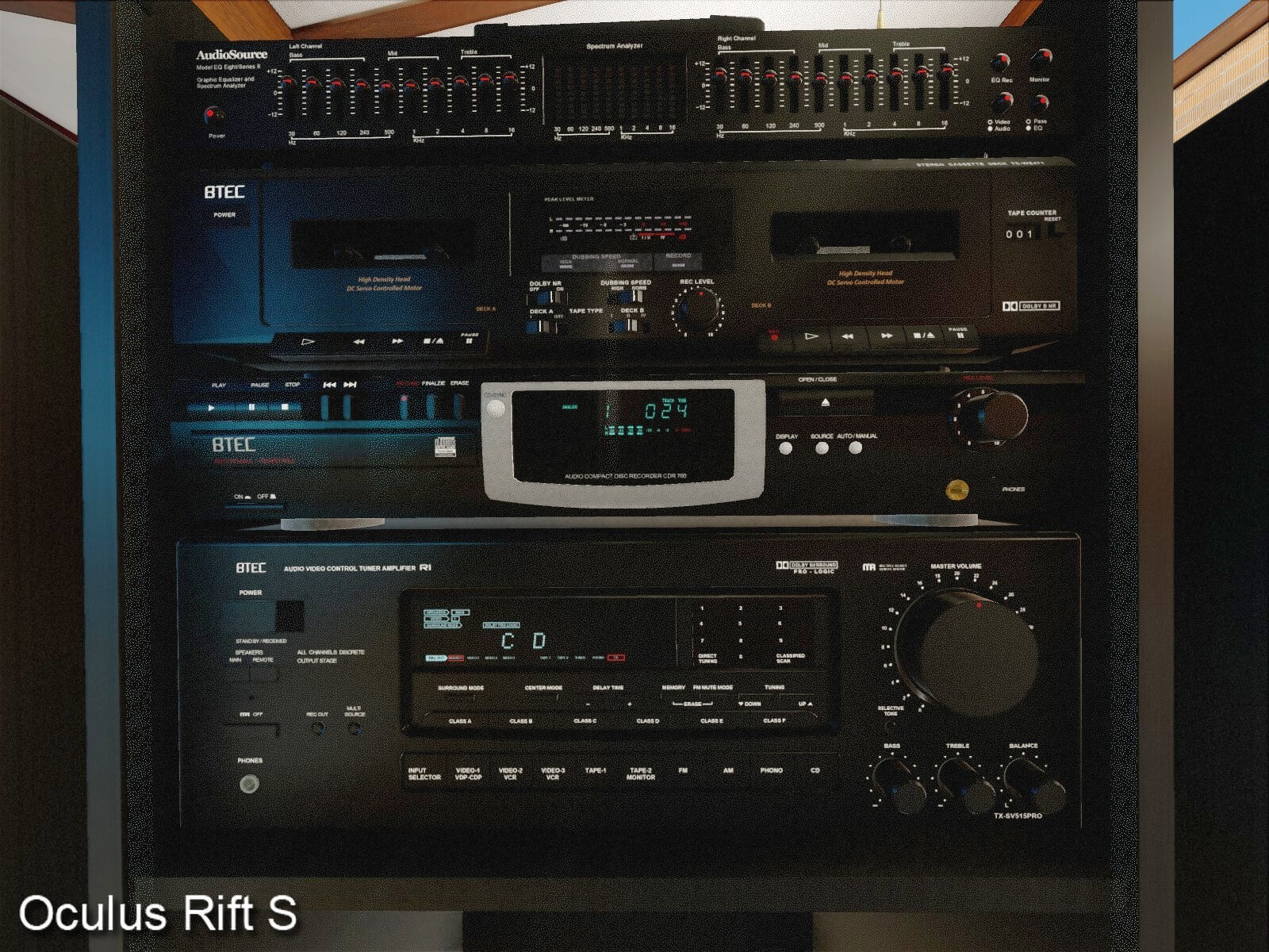 Stereo Setup With Receiver Cassette Player CD Recorder - 3D Model by ...