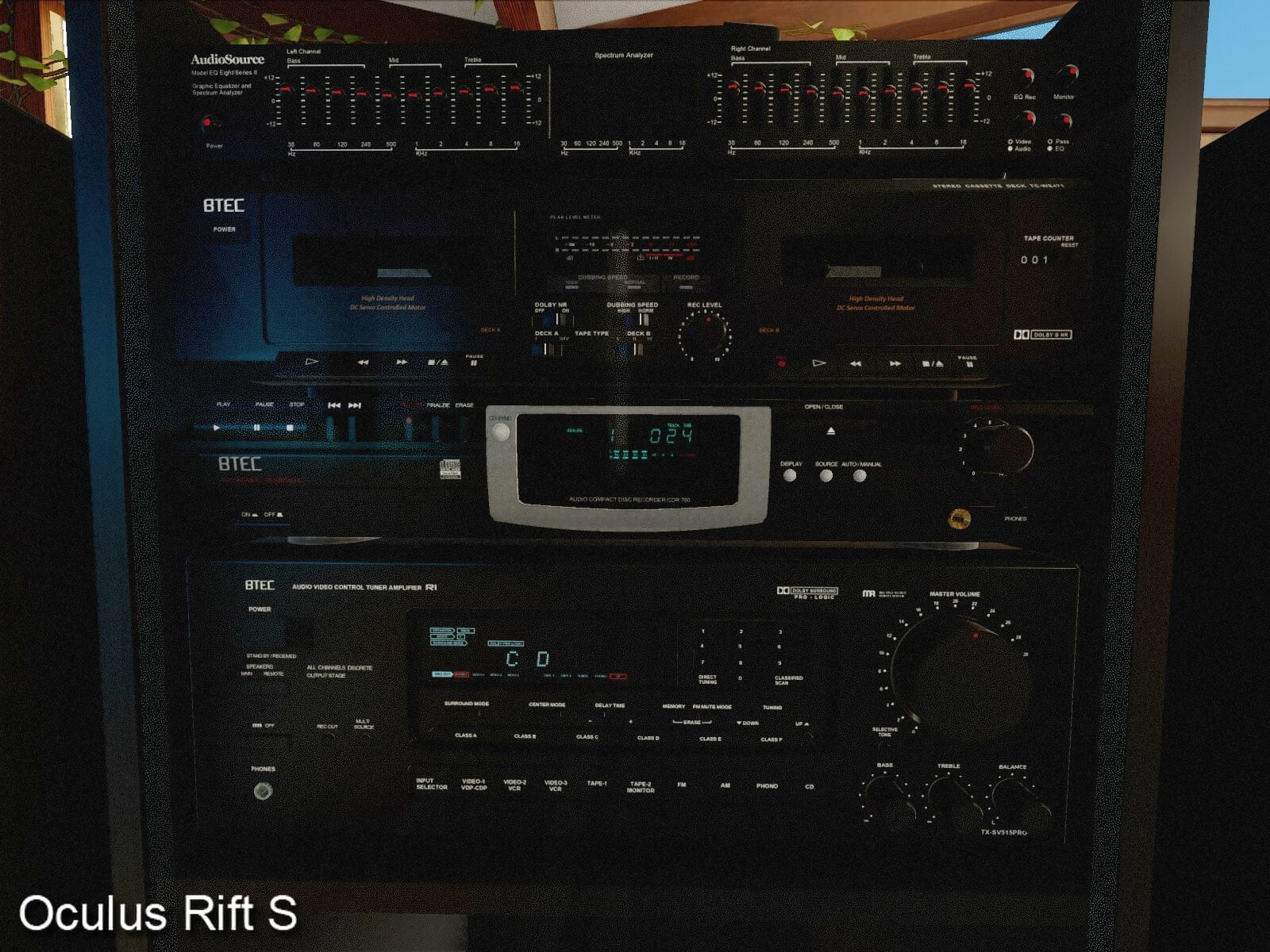 Stereo Setup With Receiver Cassette Player CD Recorder - 3D Model by ...