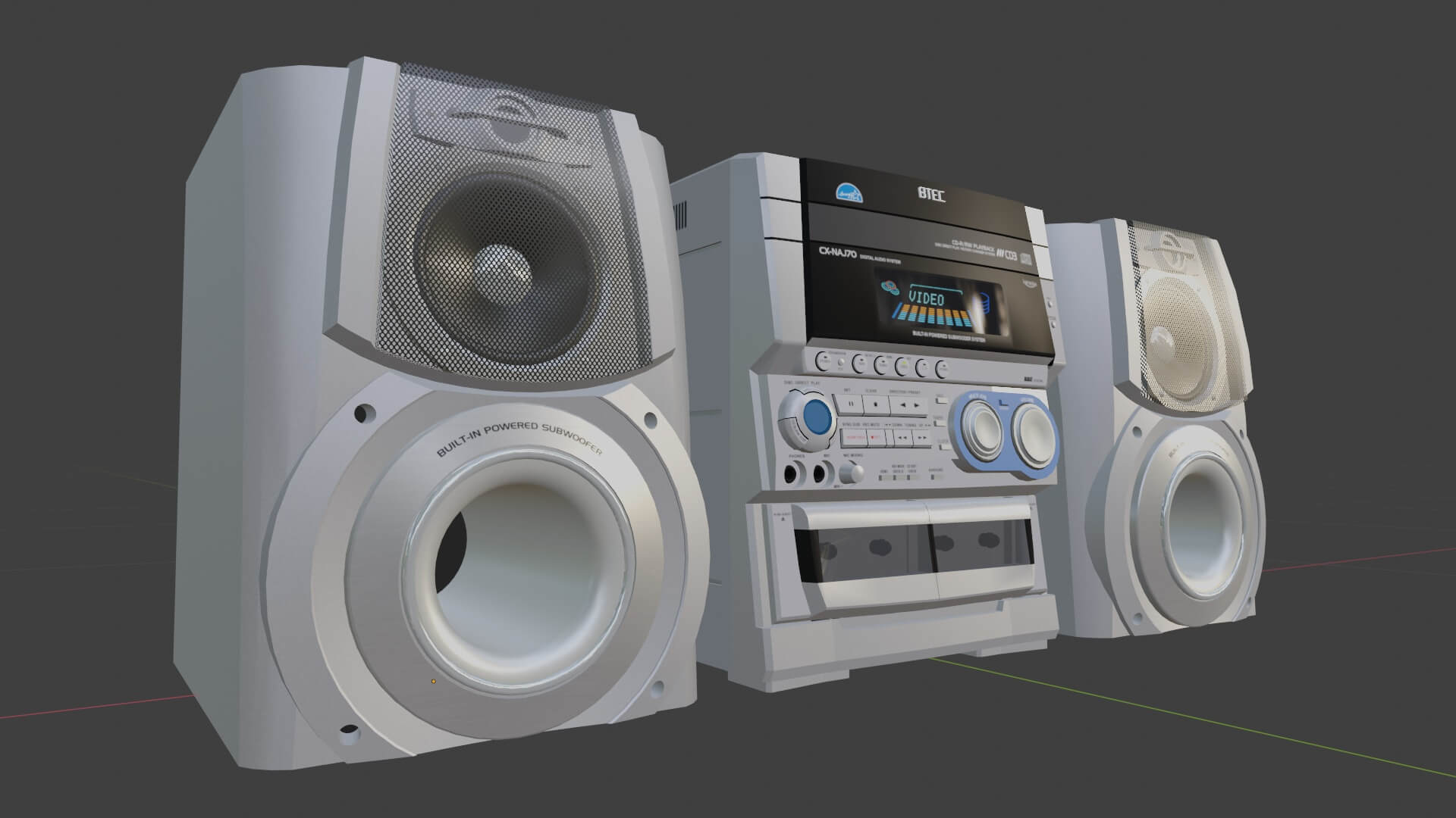 Stereo System Circa 2000s - 3D Model by SpiritSwitchboard