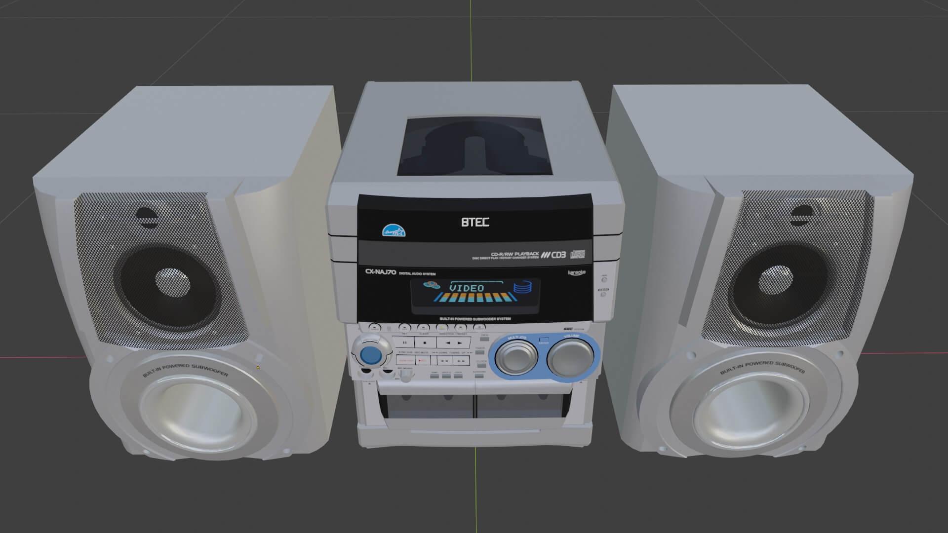 Stereo System Circa 2000s - 3D Model by SpiritSwitchboard