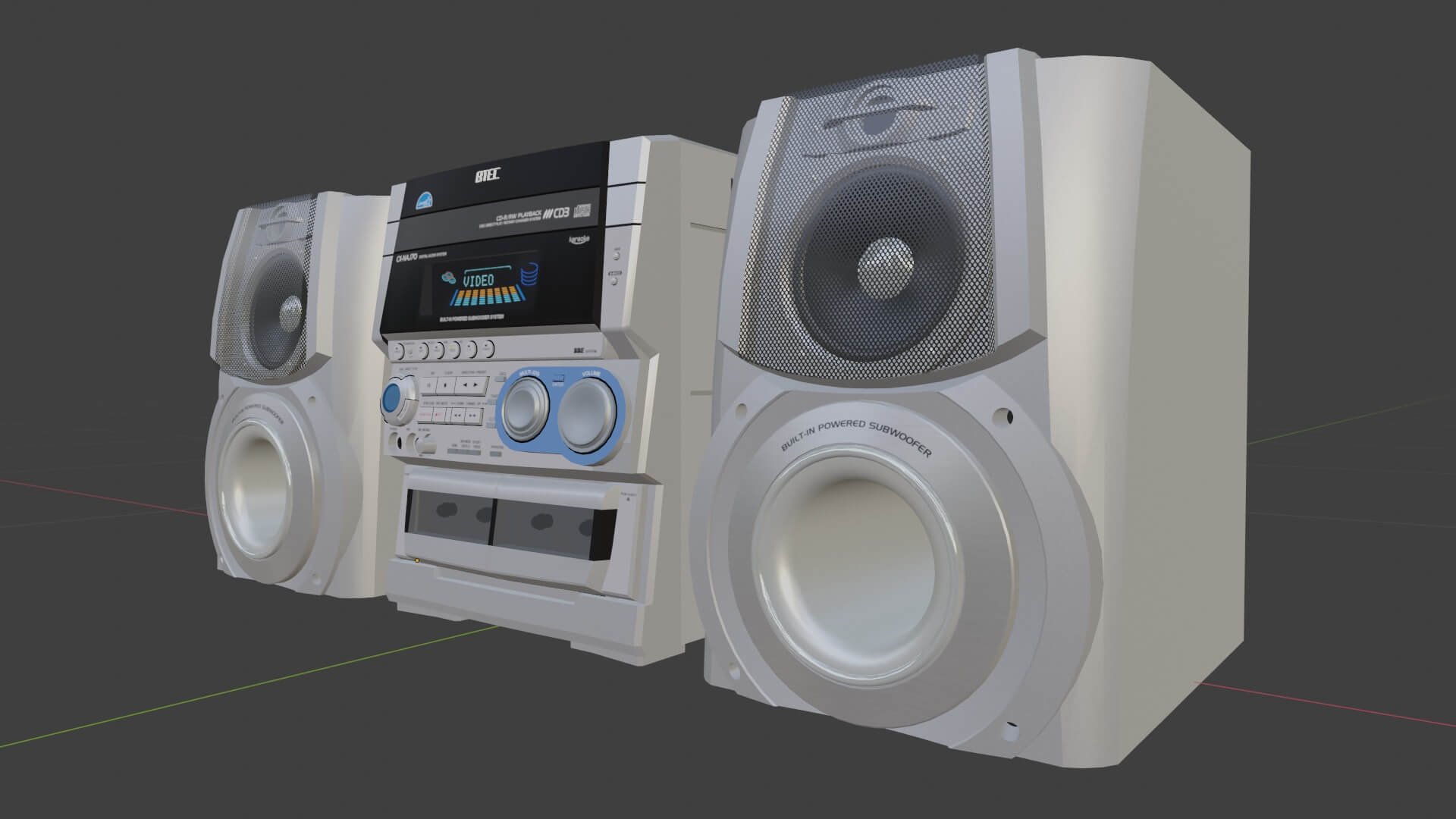 Stereo System Circa 2000s - 3D Model by SpiritSwitchboard