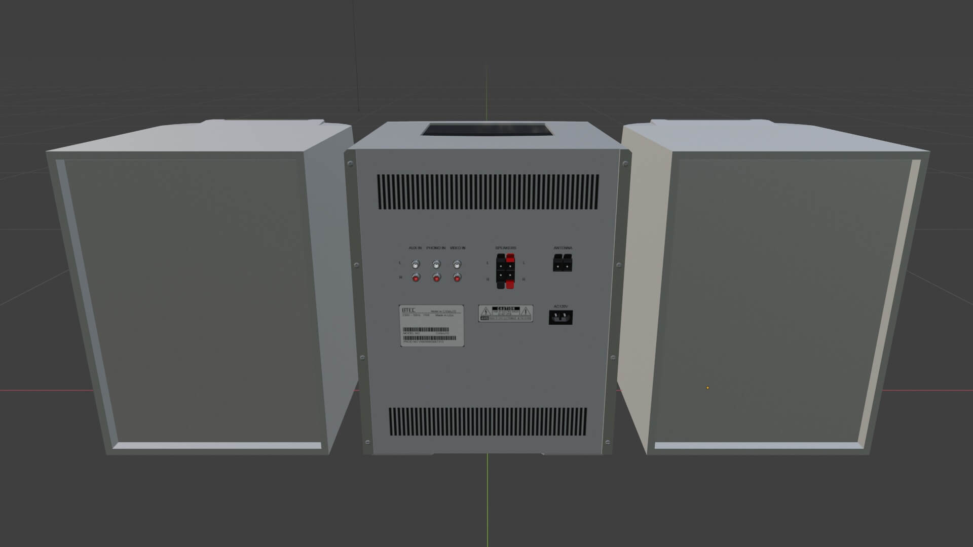 Stereo System Circa 2000s - 3D Model by SpiritSwitchboard