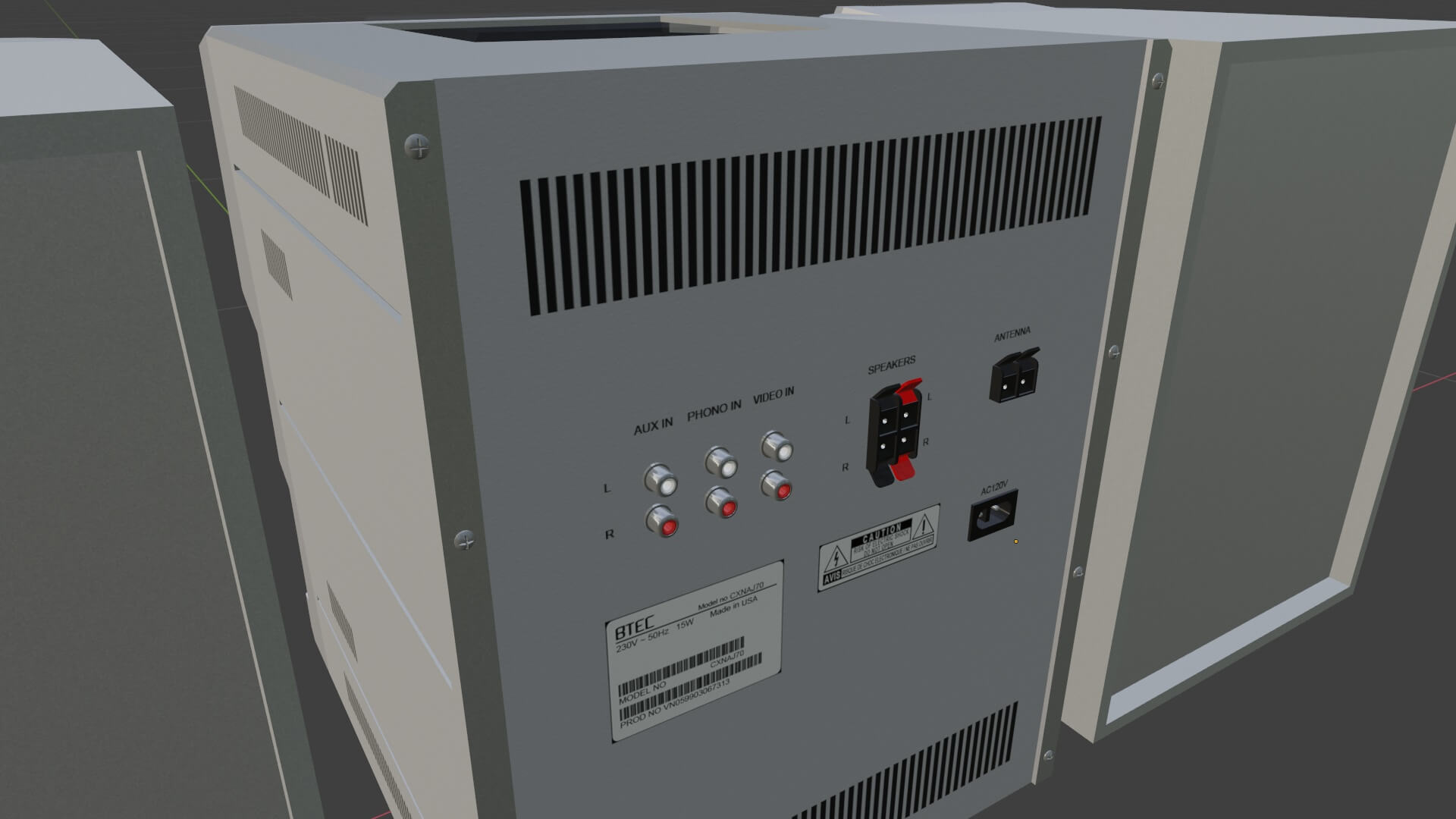 Stereo System Circa 2000s - 3D Model by SpiritSwitchboard