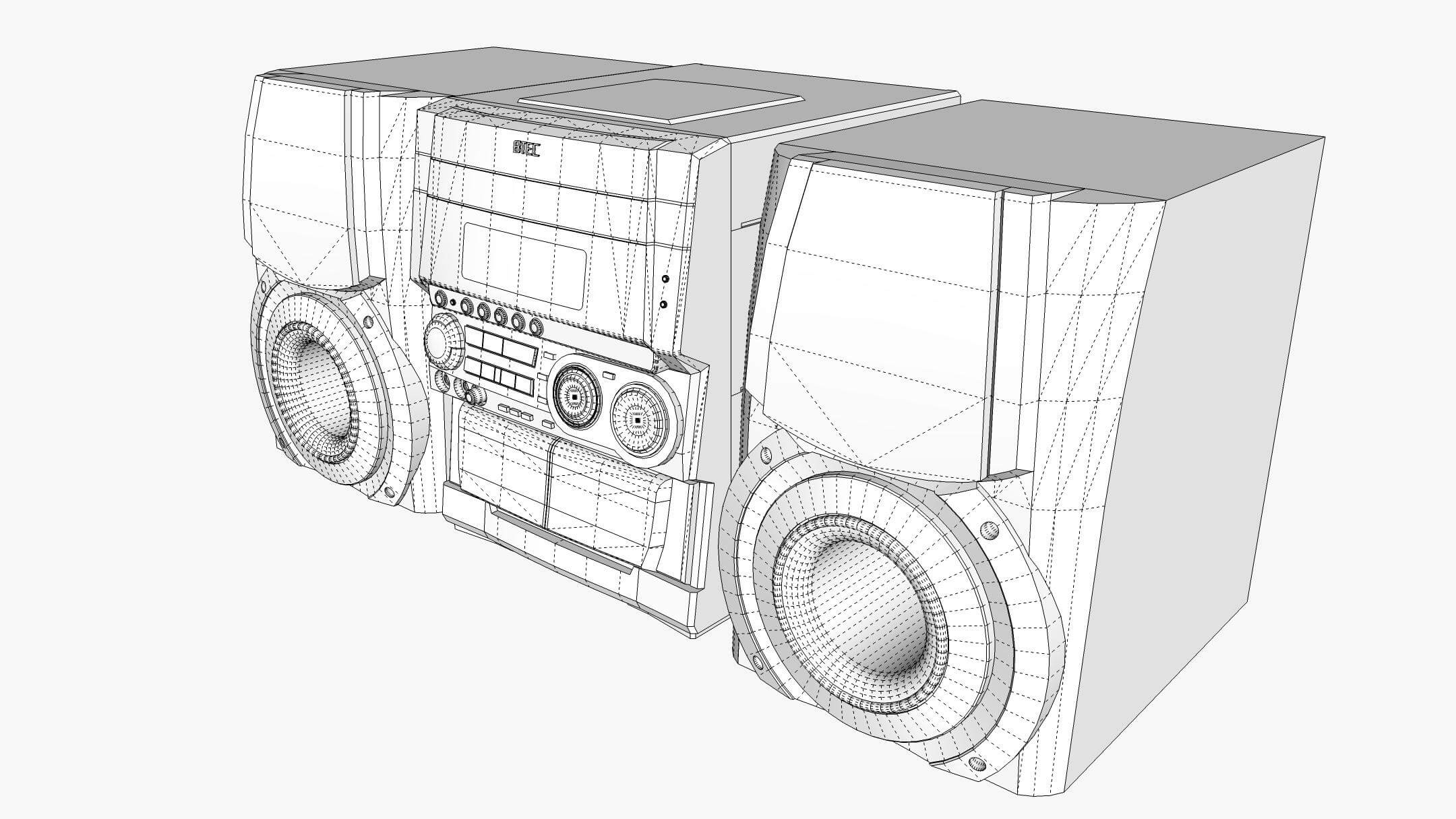 Stereo System Circa 2000s - 3D Model by SpiritSwitchboard