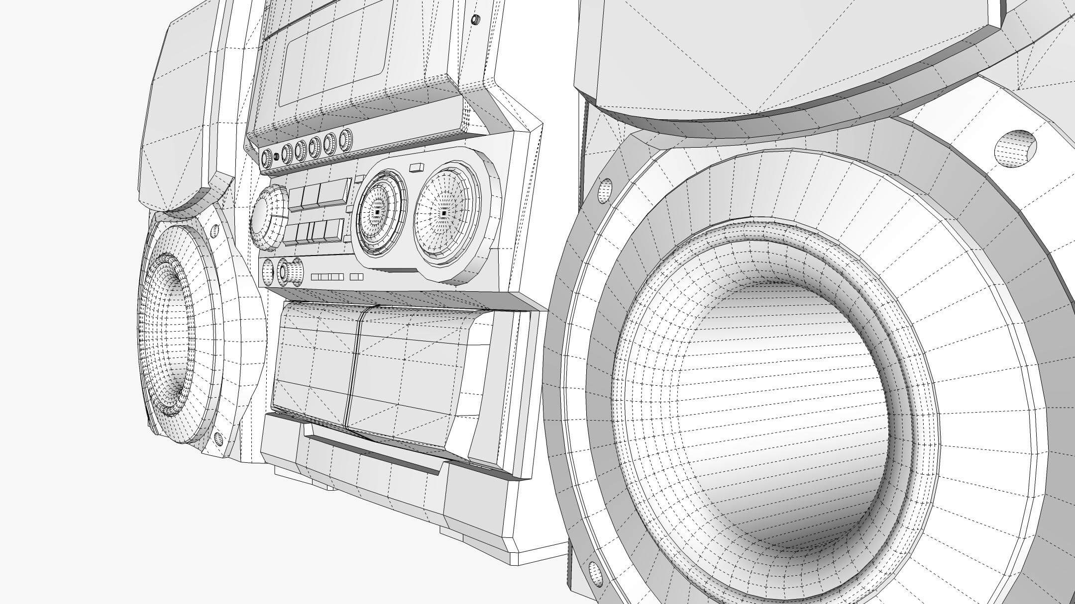Stereo System Circa 2000s - 3D Model by SpiritSwitchboard