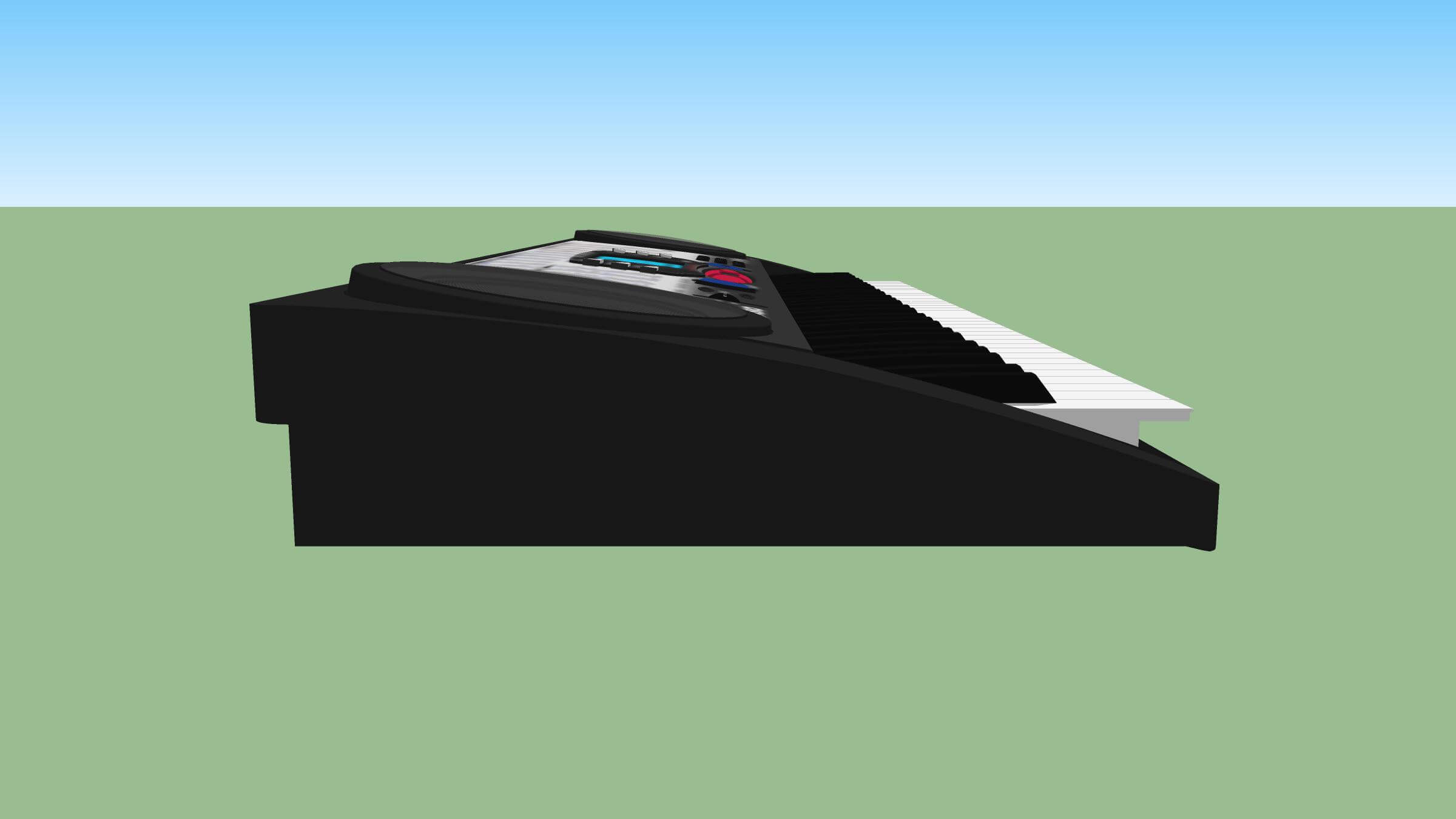 Synthesizer Keyboard - Casio CTK558 3D Model by SpiritSwitchboard