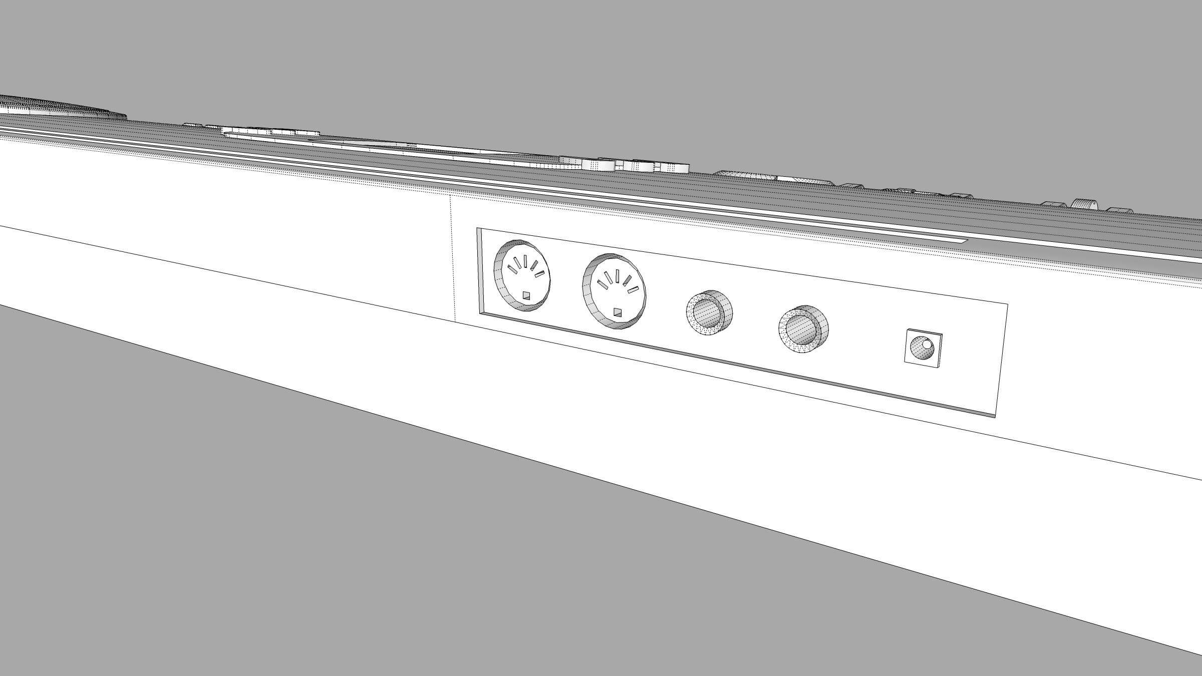 Synthesizer Keyboard - Casio CTK558 3D Model by SpiritSwitchboard