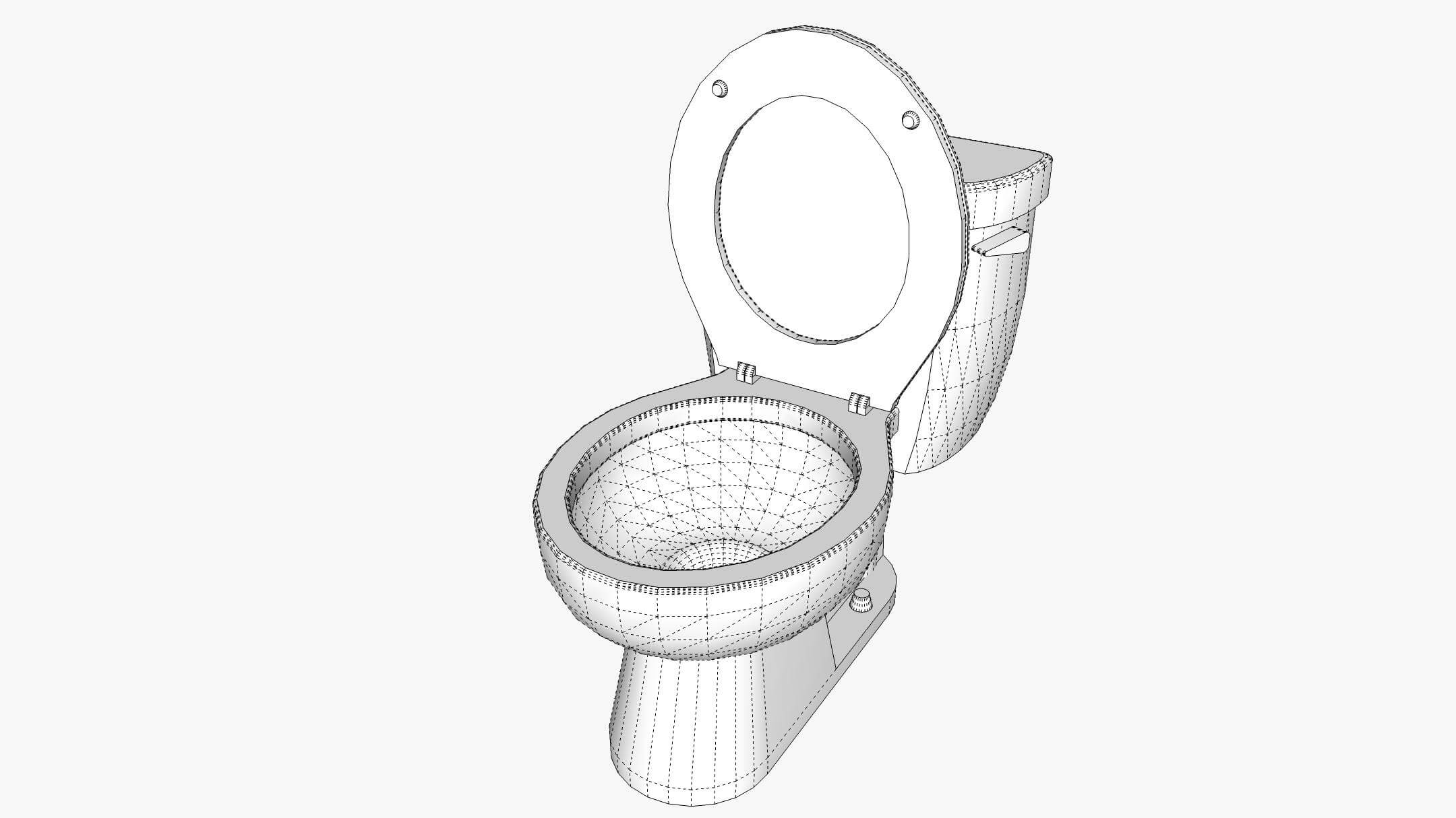 Toilet for Residential or Commercial Interiors - 3D Model by ...