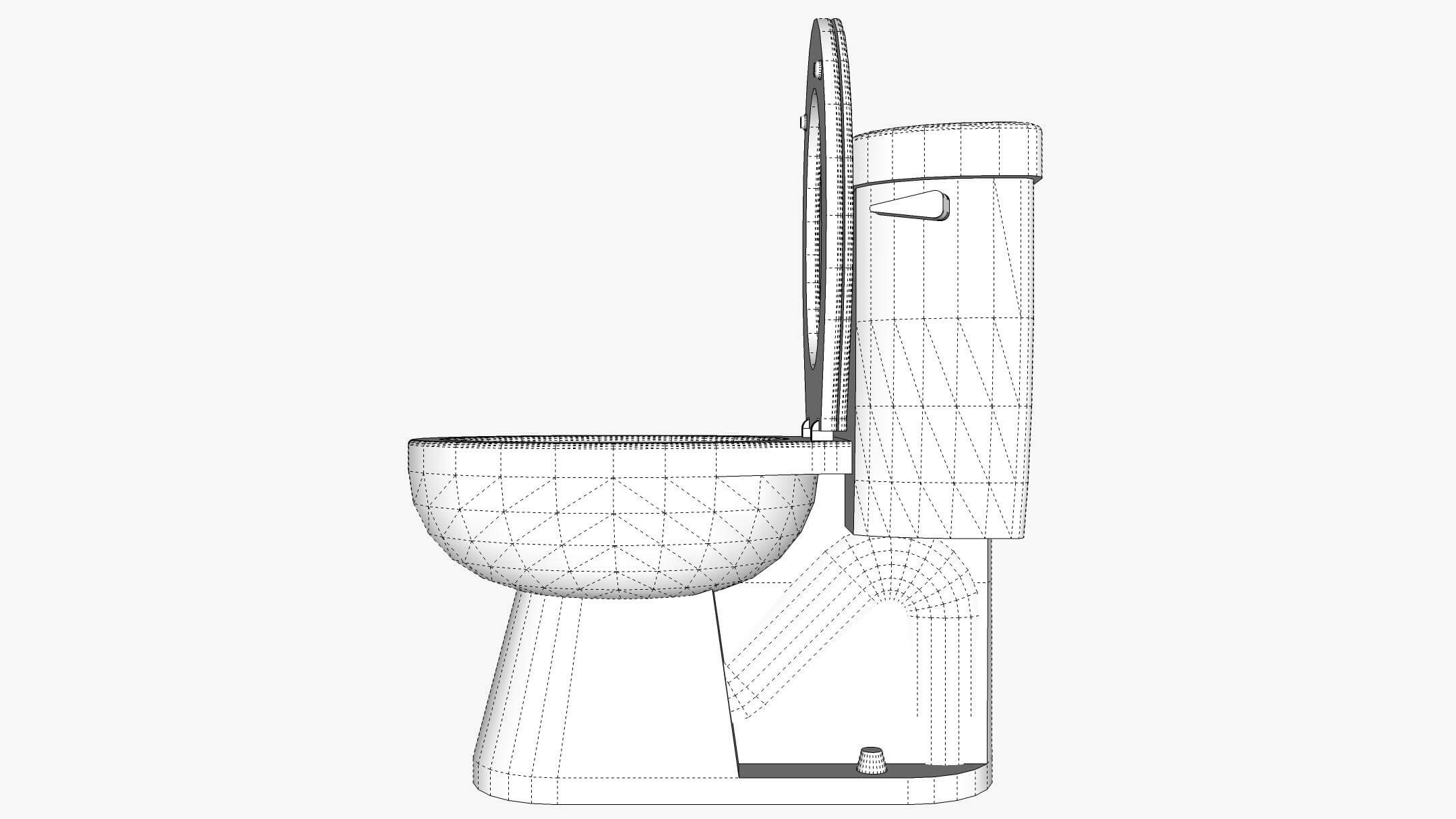 Toilet for Residential or Commercial Interiors - 3D Model by ...