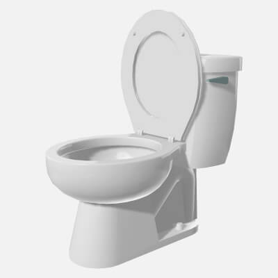 Toilet for Residential or Commercial Interiors - 3D Model by ...