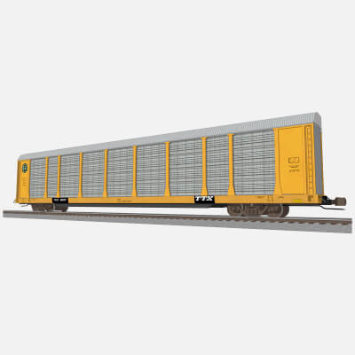 Train Car - Bnsf Autorack - Car Carrier 3D Model by SpiritSwitchboard