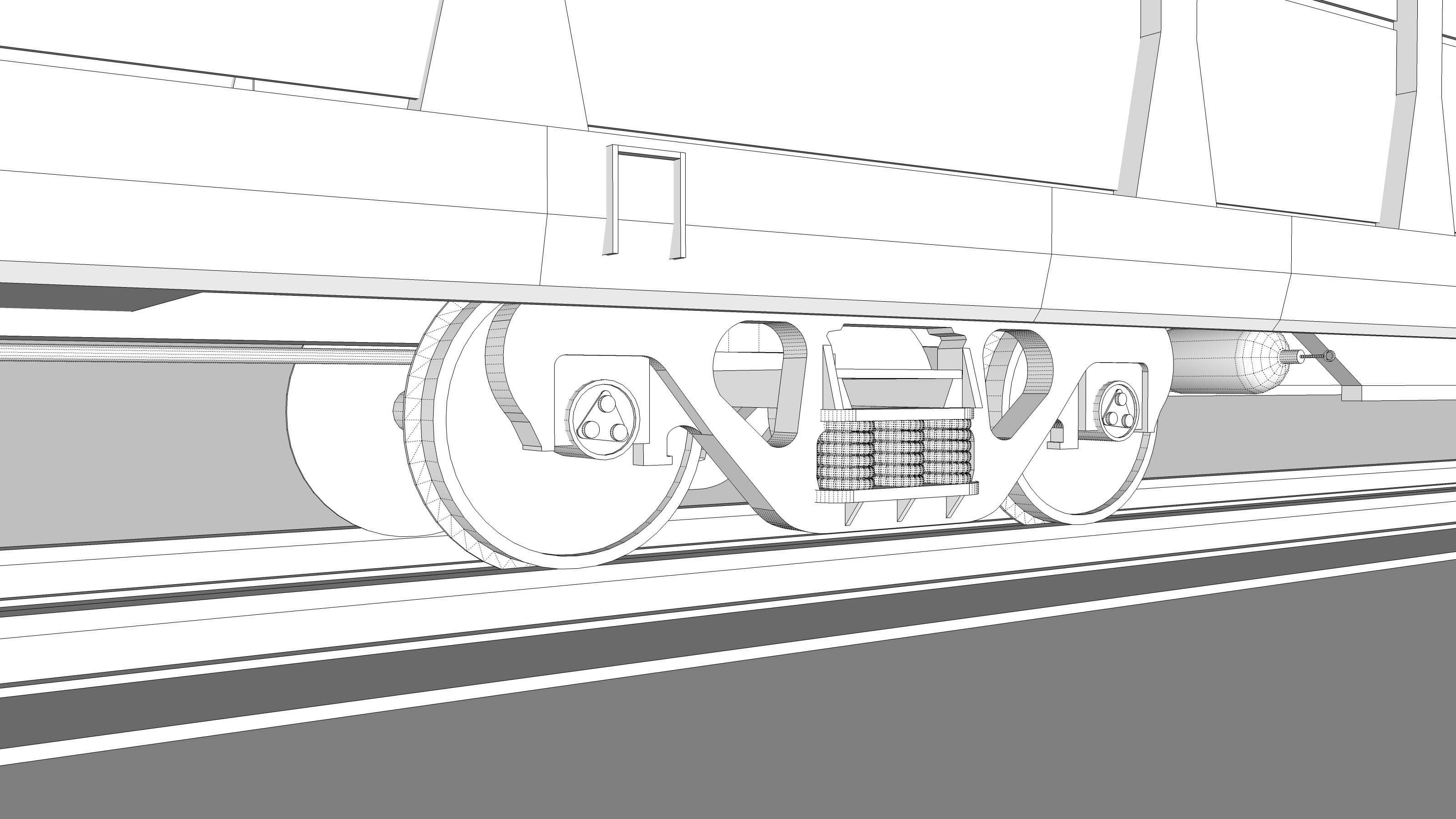 Train Car - Chessie System Autorack - Car Carrier 3D Model by ...