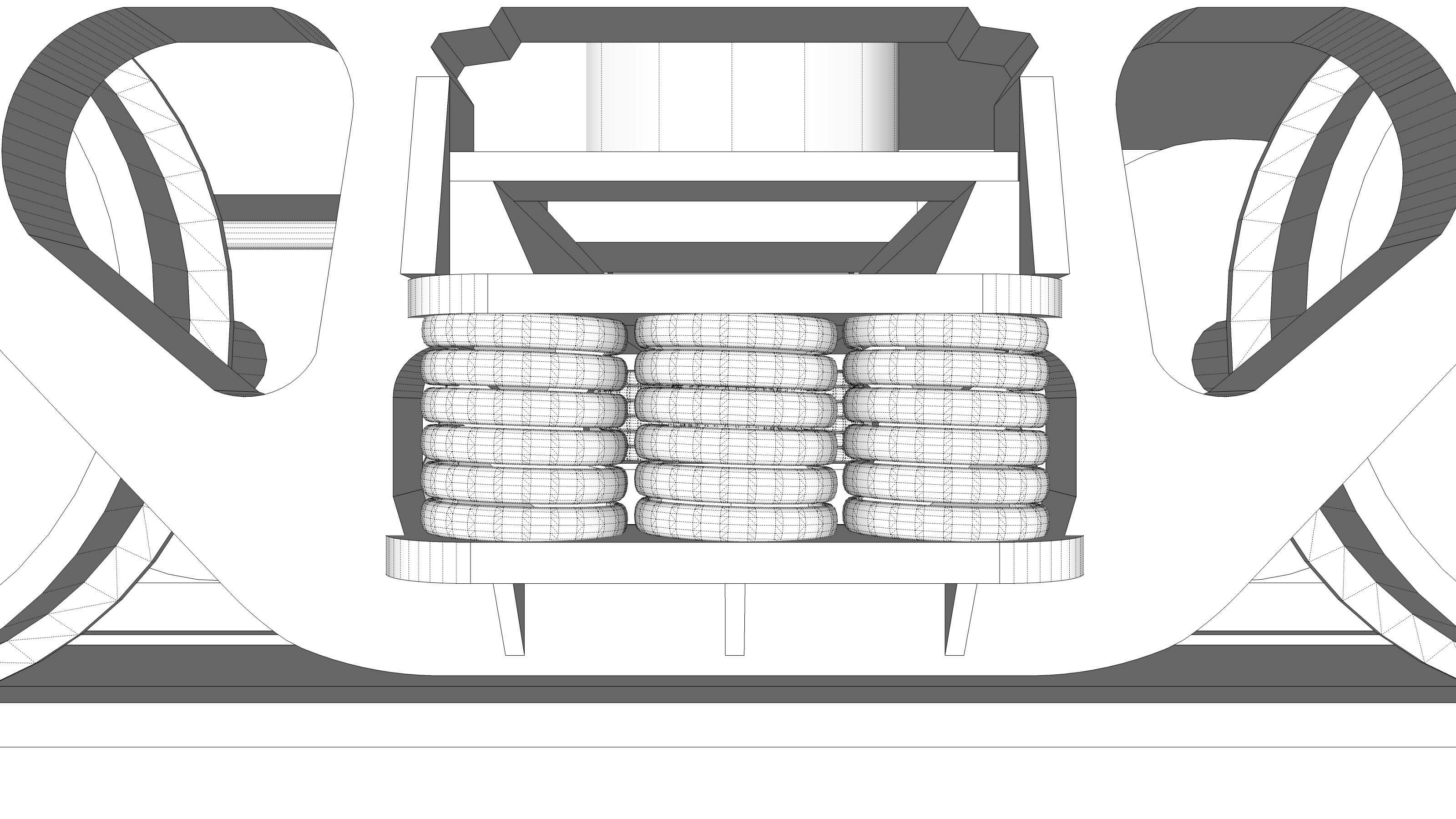 Train Car - Chessie System Autorack - Car Carrier 3D Model by ...