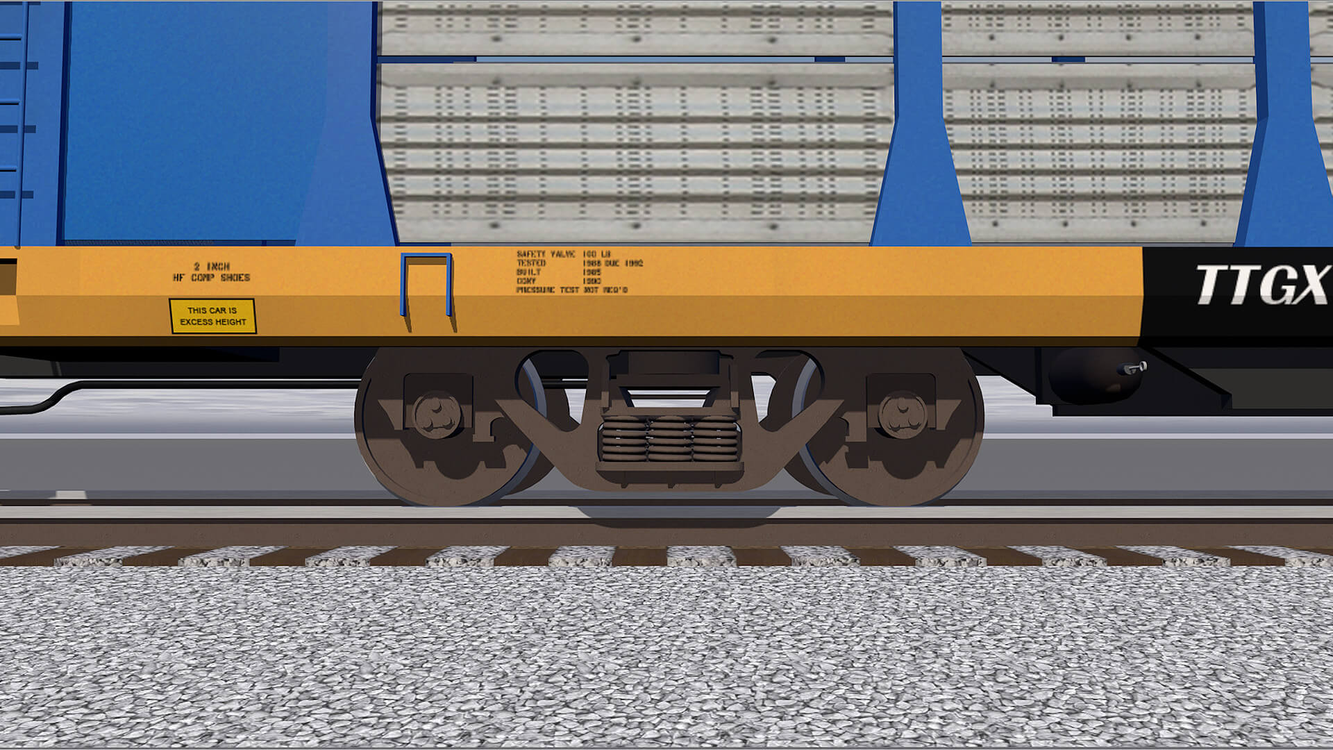 Train Car - GT Autorack - Car Carrier 3D Model by SpiritSwitchboard