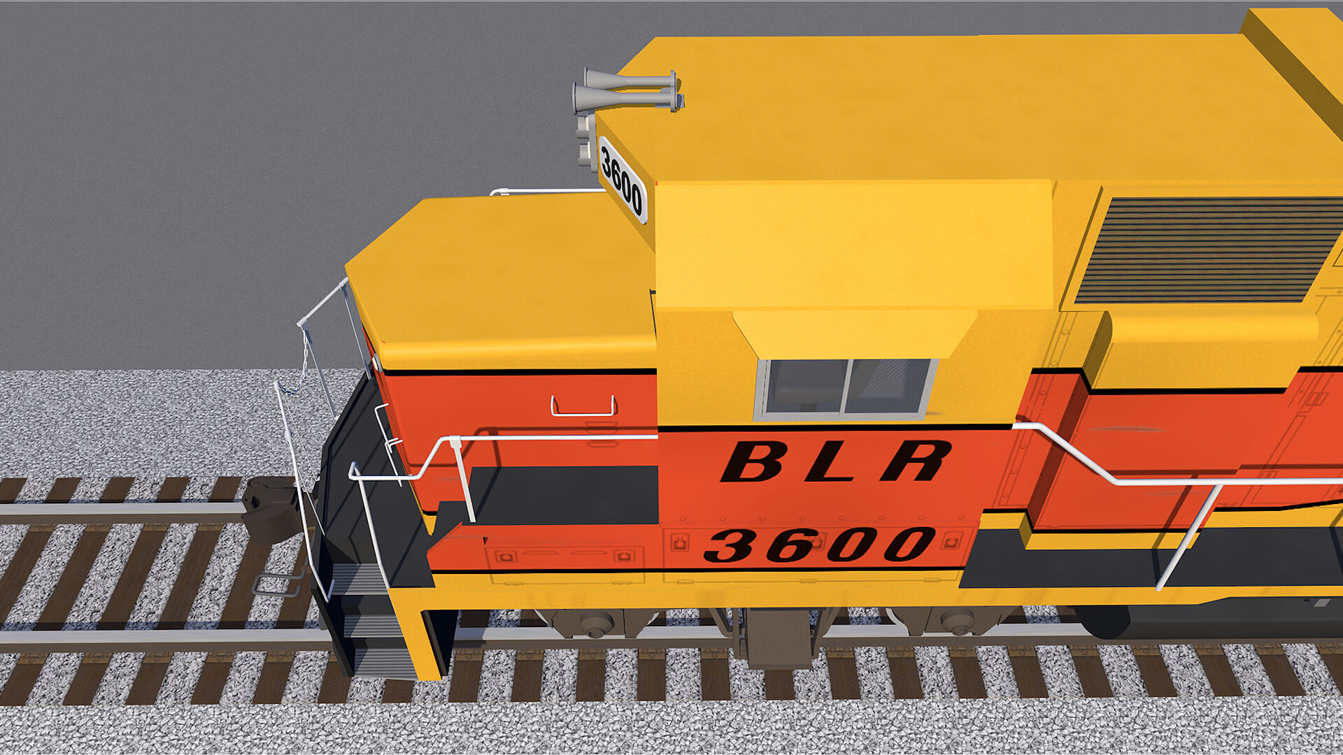 Train Engine - EMD GP38 3D Model by SpiritSwitchboard