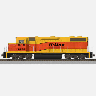Train Engine - EMD GP38 3D Model by SpiritSwitchboard