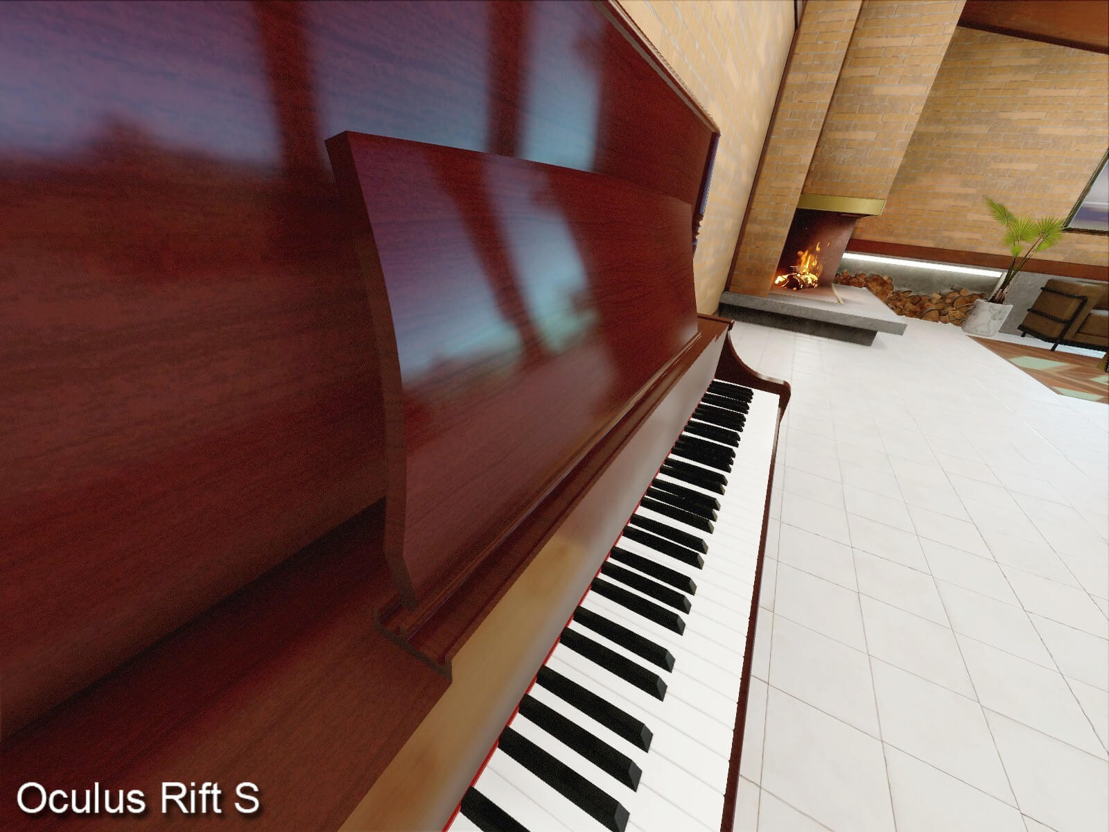 Upright Piano - Dark Wood Finish 3D Model by SpiritSwitchboard
