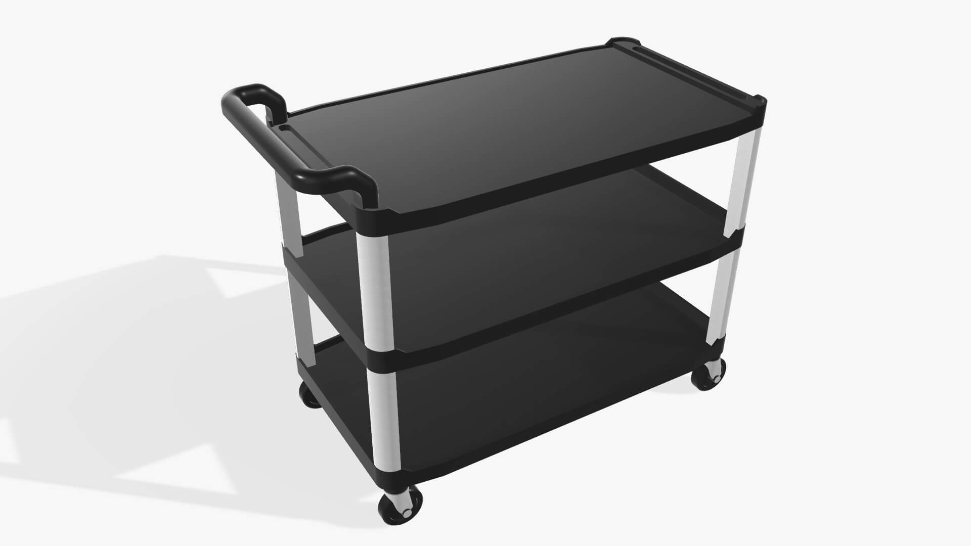 Utility Cart - Maid's Cart - Prop Model by SpiritSwitchboard