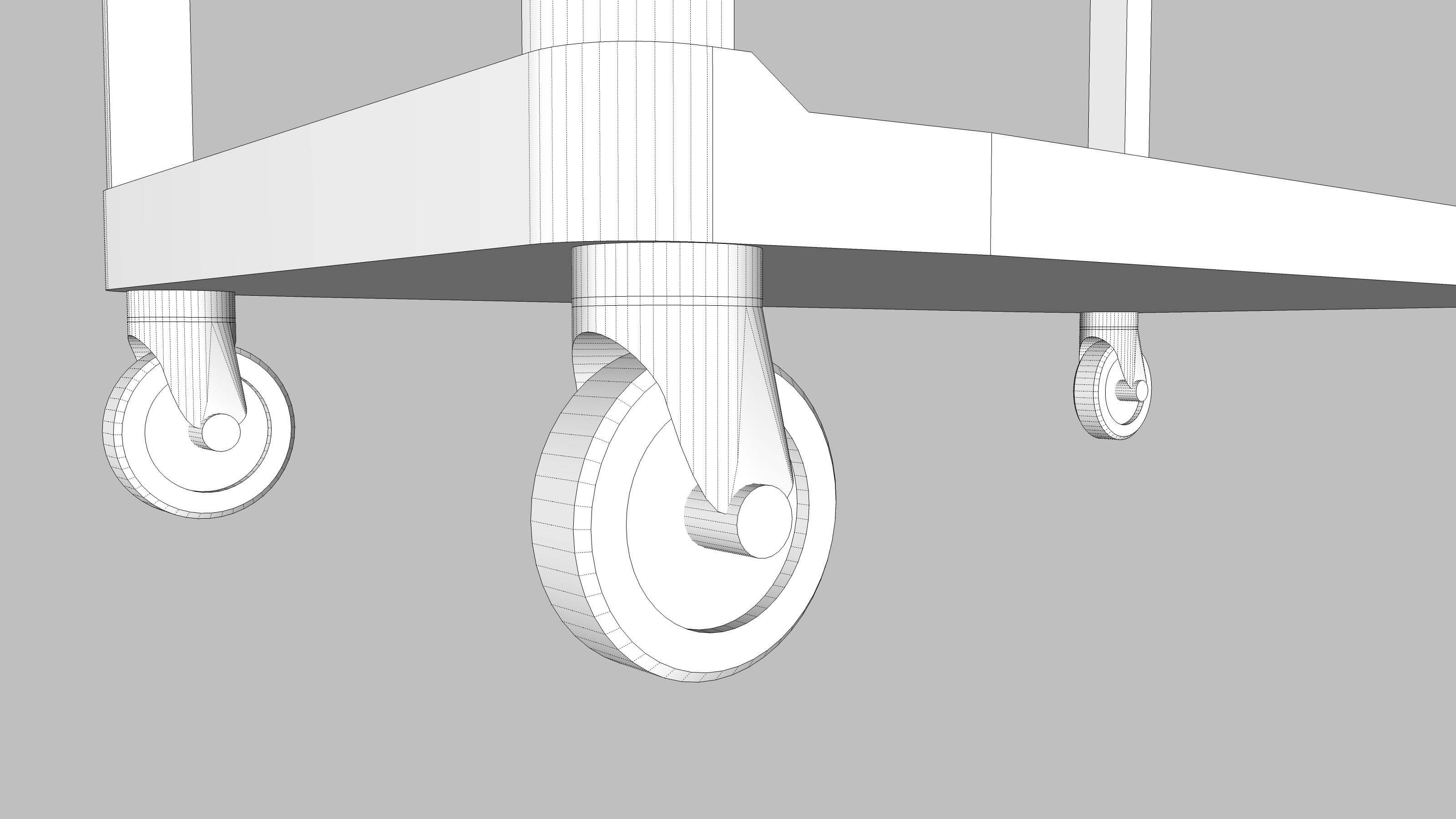 Utility Cart - Maid's Cart - Prop Model by SpiritSwitchboard