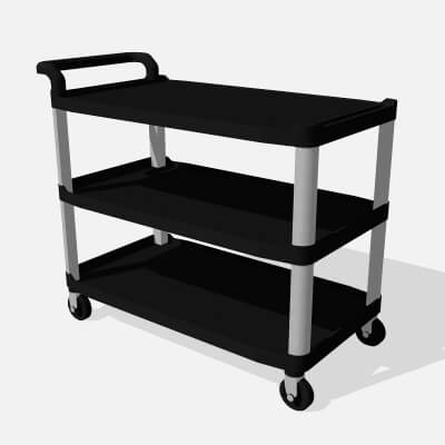 Utility Cart - Maid's Cart - Prop Model by SpiritSwitchboard