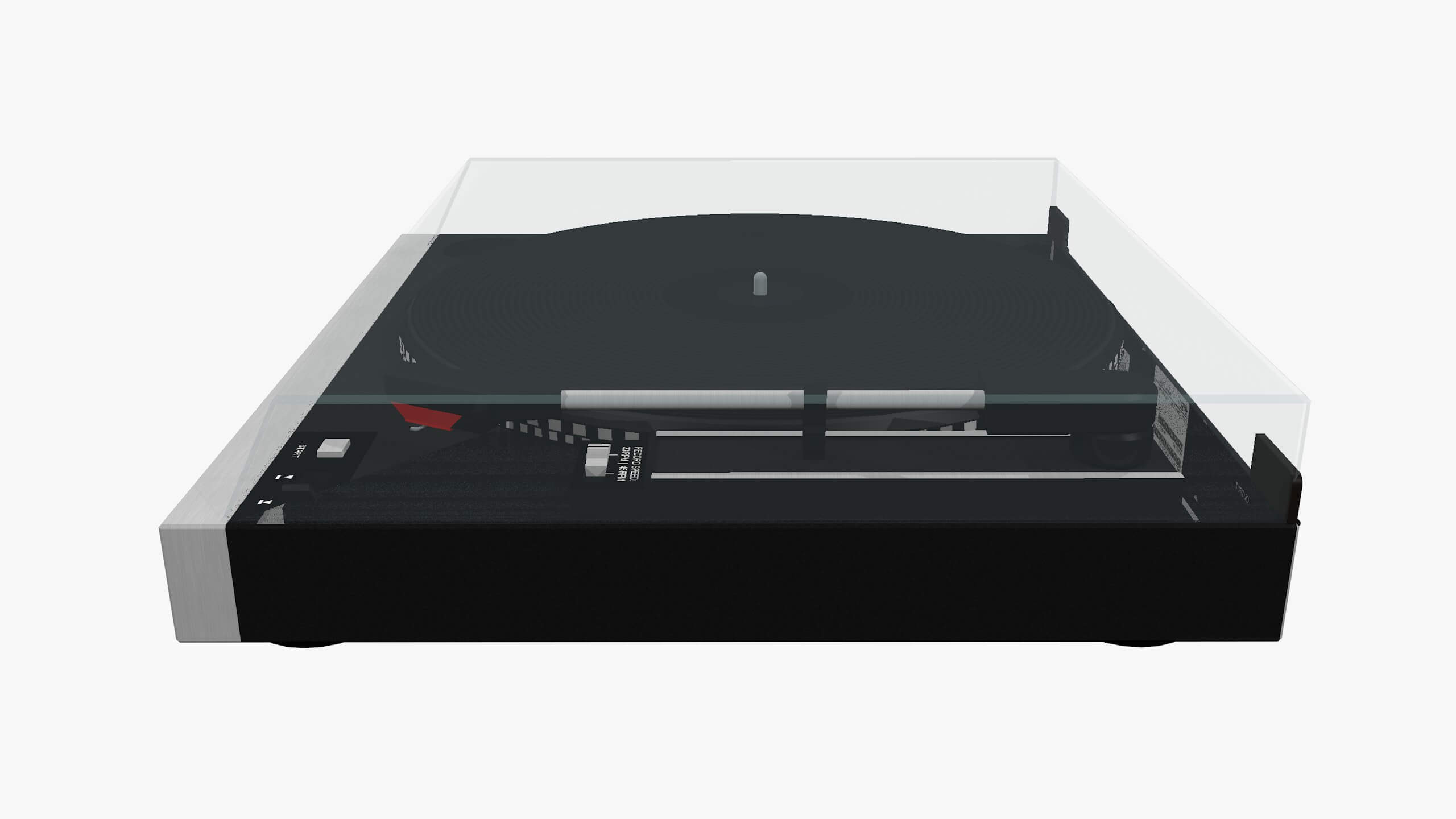 Vinyl Record Player - Turntable 3D Model by SpiritSwitchboard