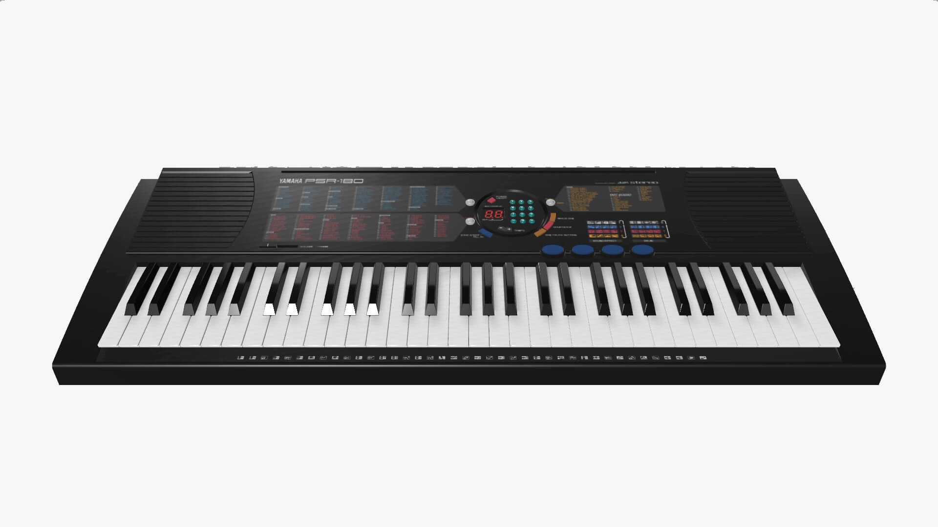 Workstation Keyboard - Yamaha PSR-180 3D Model by SpiritSwitchboard