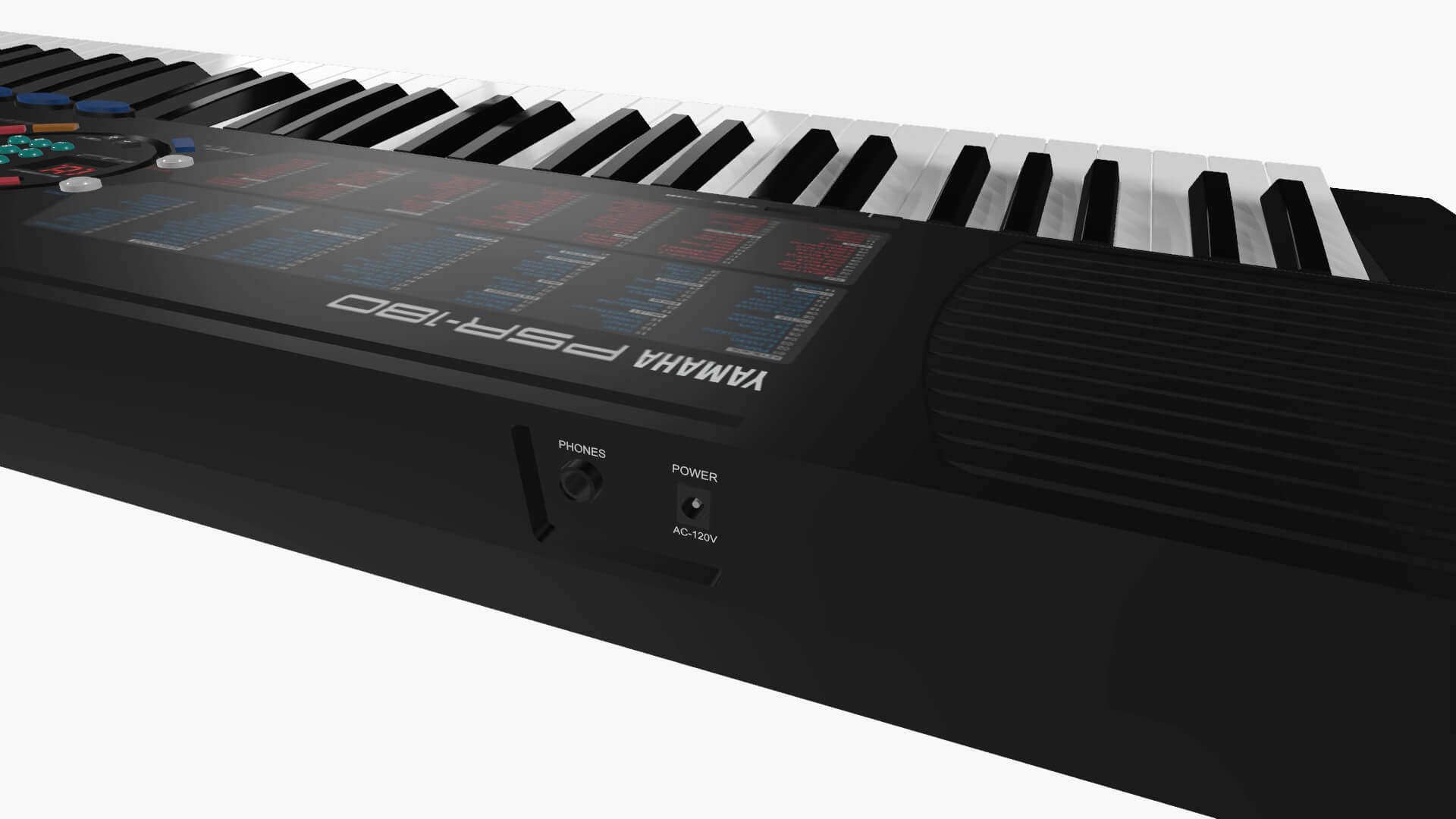 Workstation Keyboard - Yamaha PSR-180 3D Model by SpiritSwitchboard
