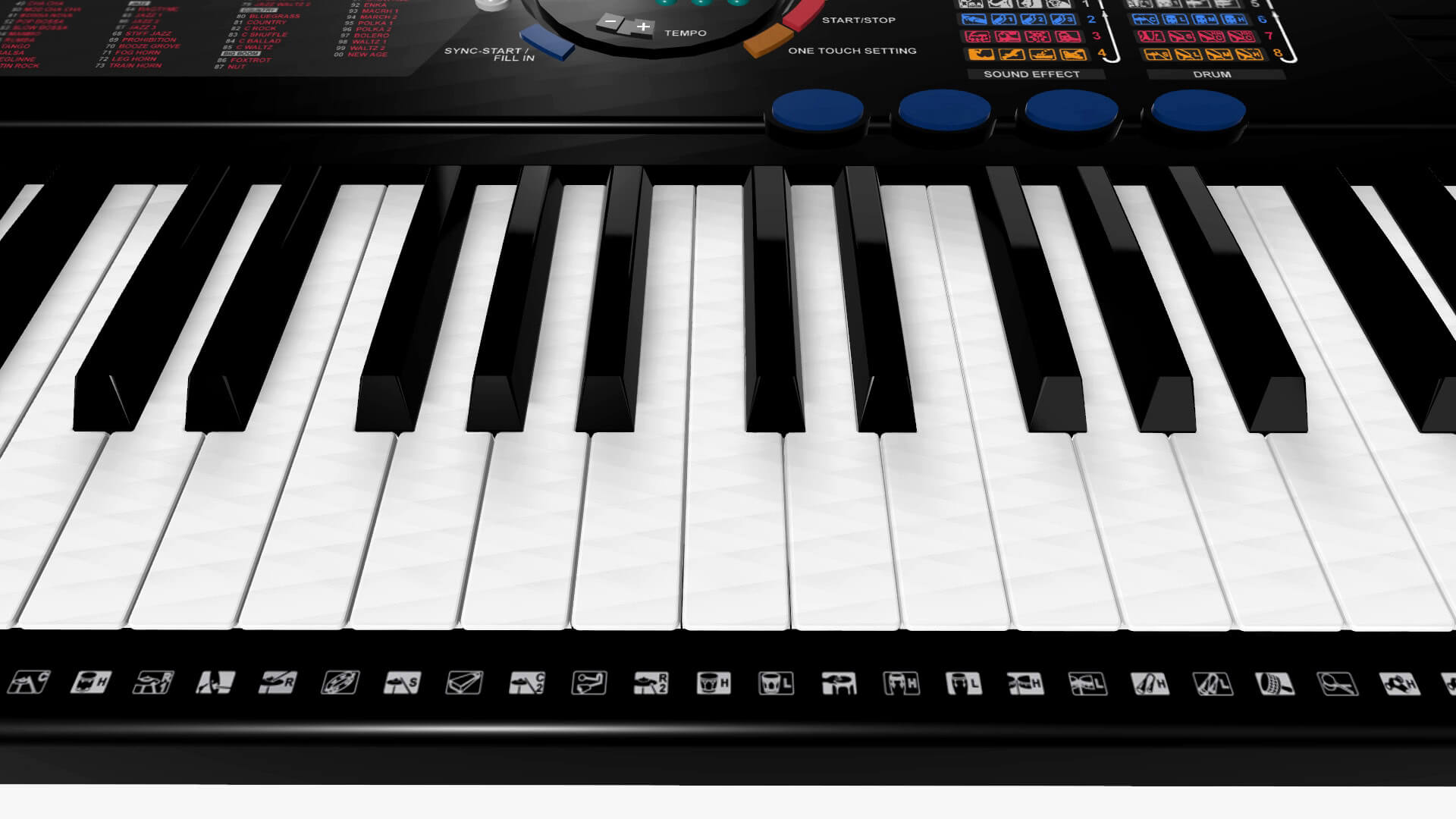 Workstation Keyboard - Yamaha PSR-180 3D Model by SpiritSwitchboard