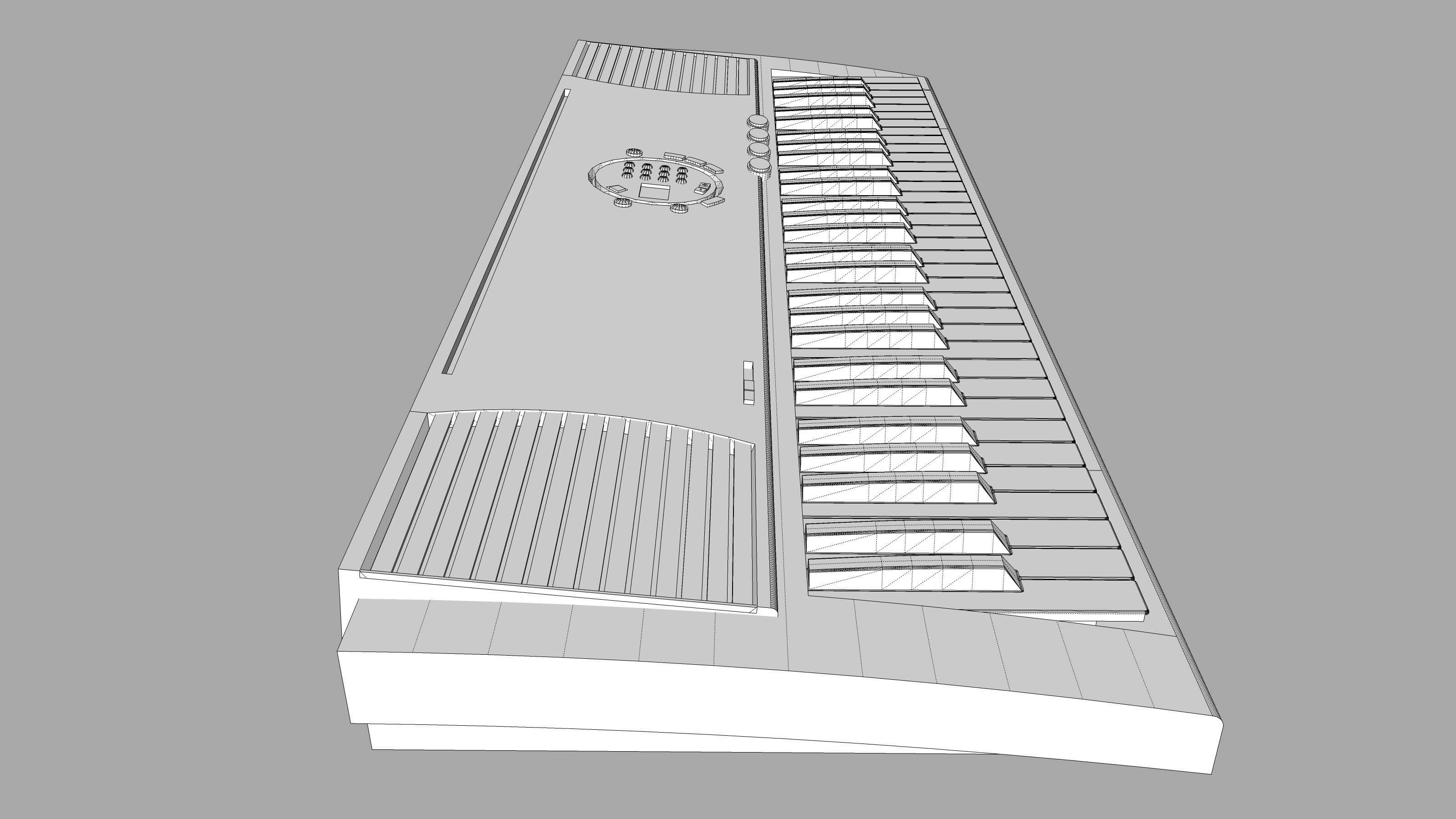 Workstation Keyboard - Yamaha PSR-180 3D Model by SpiritSwitchboard