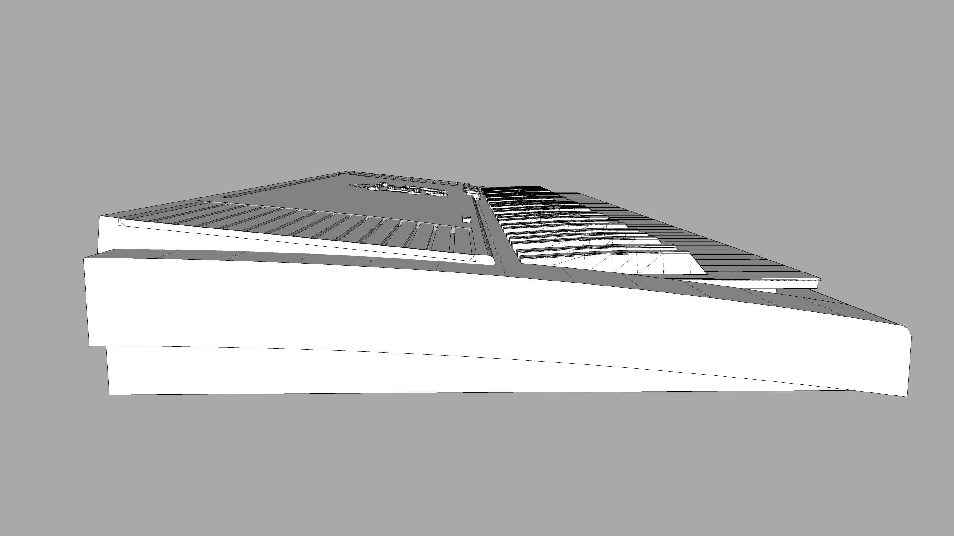 Workstation Keyboard - Yamaha PSR-180 3D Model by SpiritSwitchboard