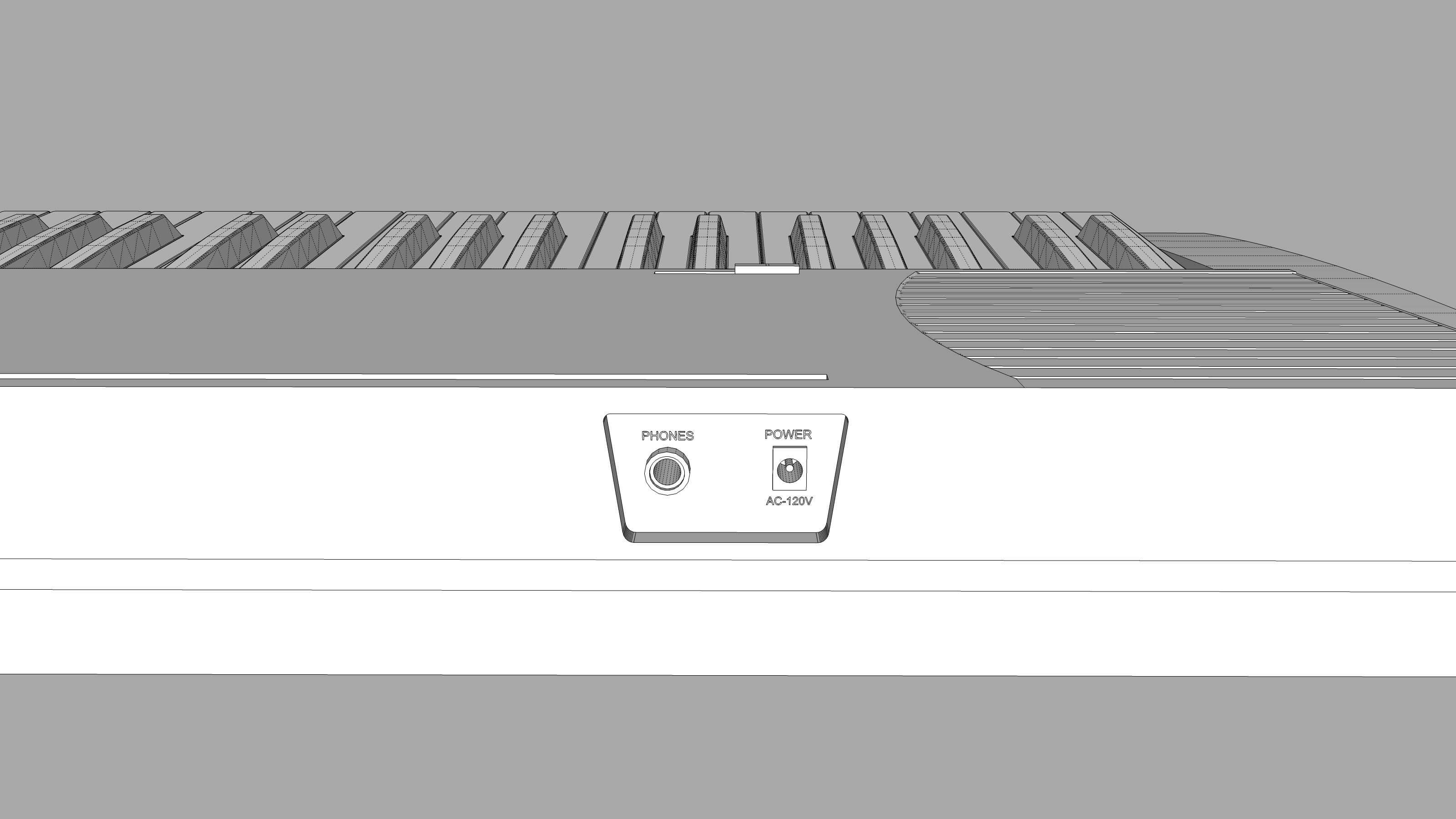 Workstation Keyboard - Yamaha PSR-180 3D Model by SpiritSwitchboard